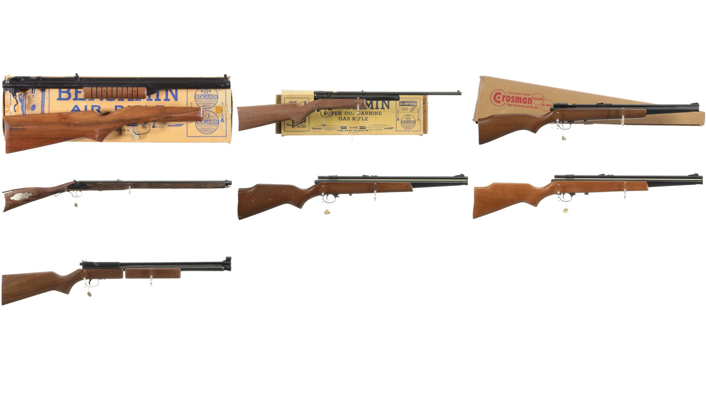 Seven Air-Rifles | Rock Island Auction