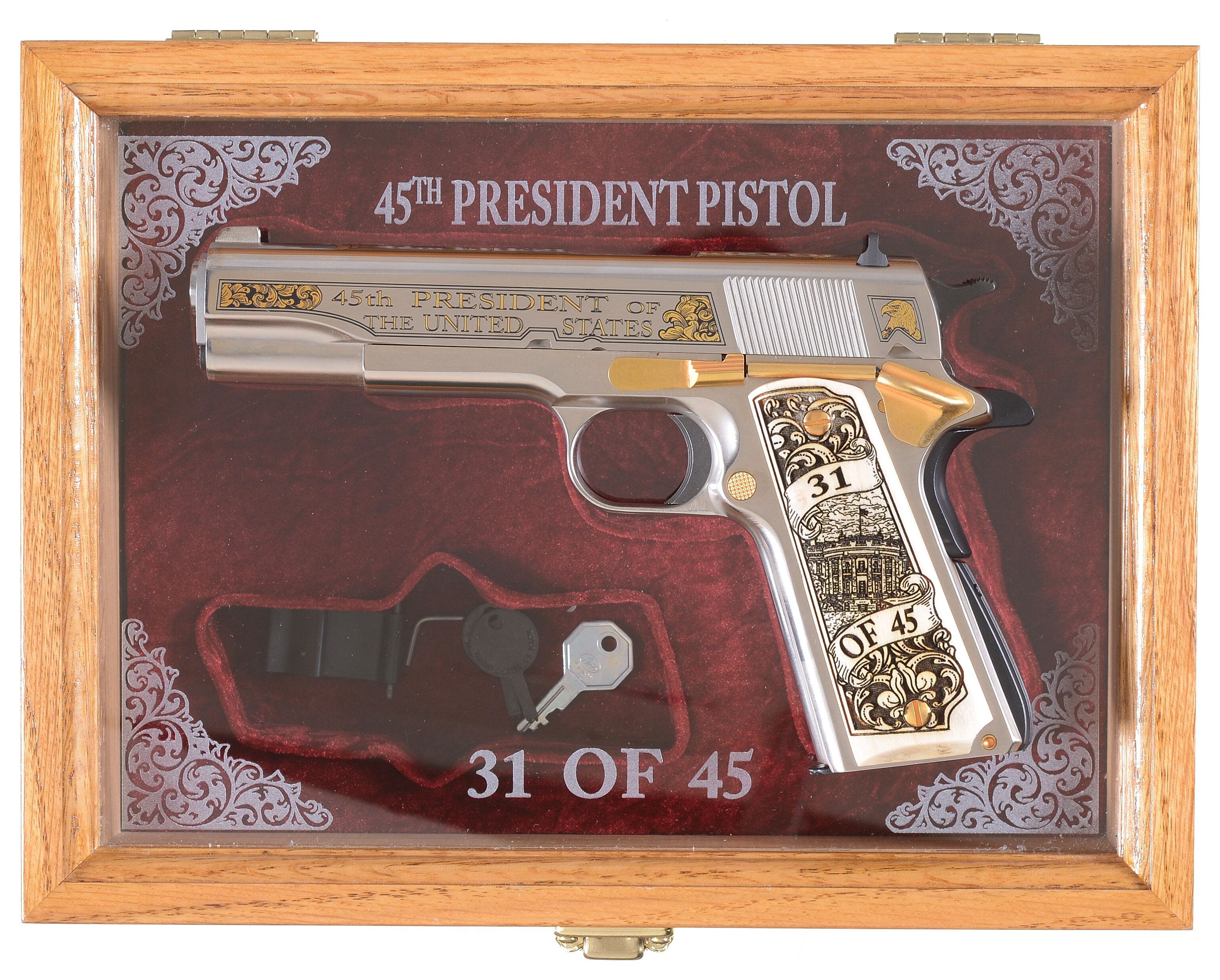 Springfield Armory Inc President Donald Trump M1911 A1 Pistol Rock
