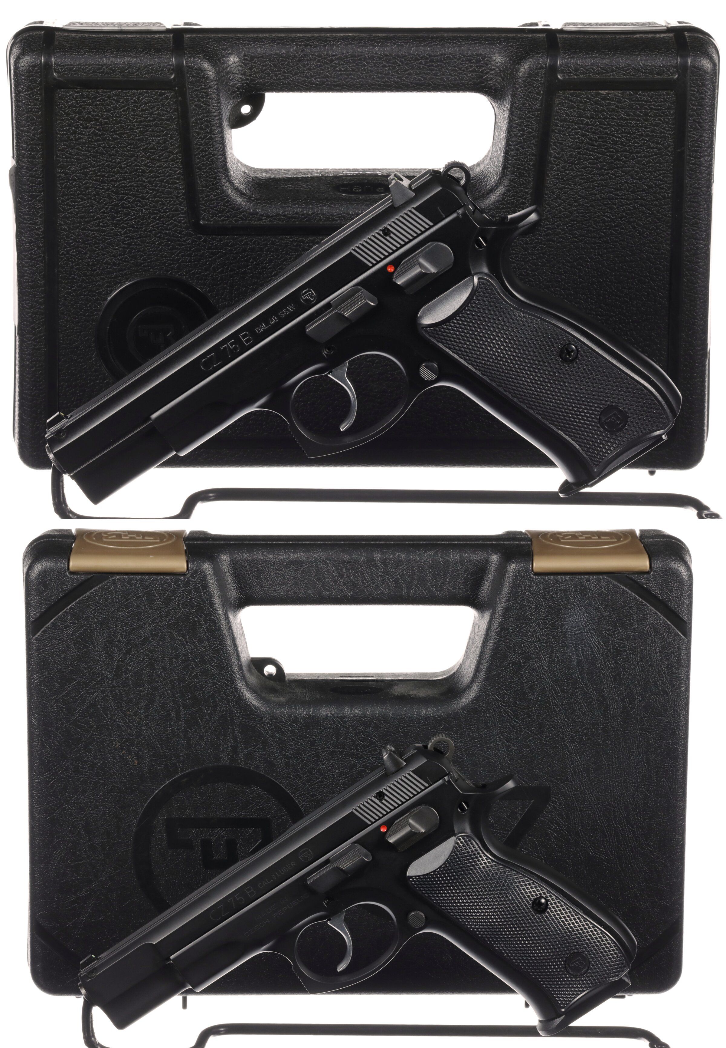 Two CZ 75 B Semi-Automatic Pistols with Cases | Rock Island Auction