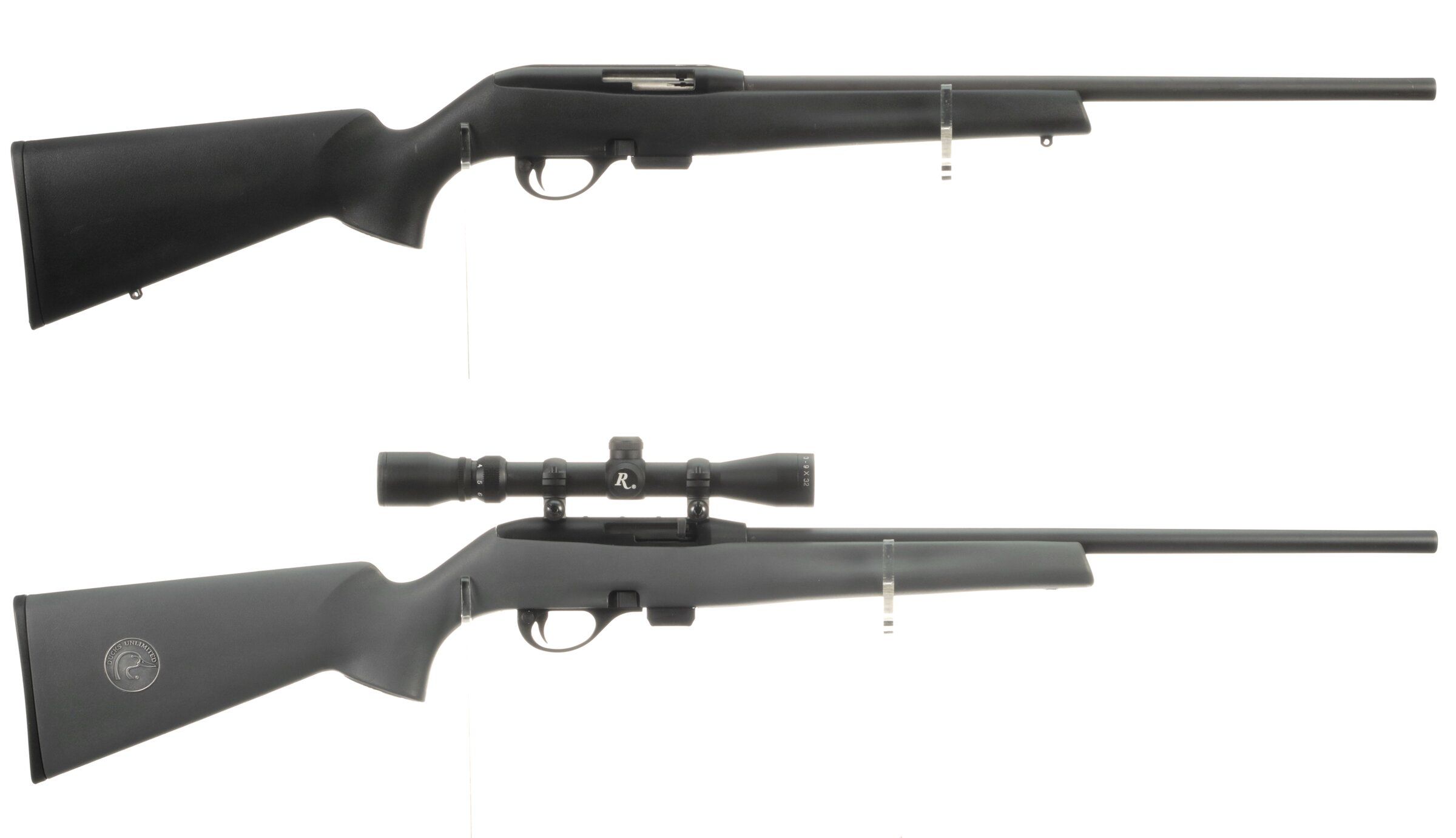 Two Remington Model 597 Semi-Automatic Rifles with Scopes | Rock Island ...
