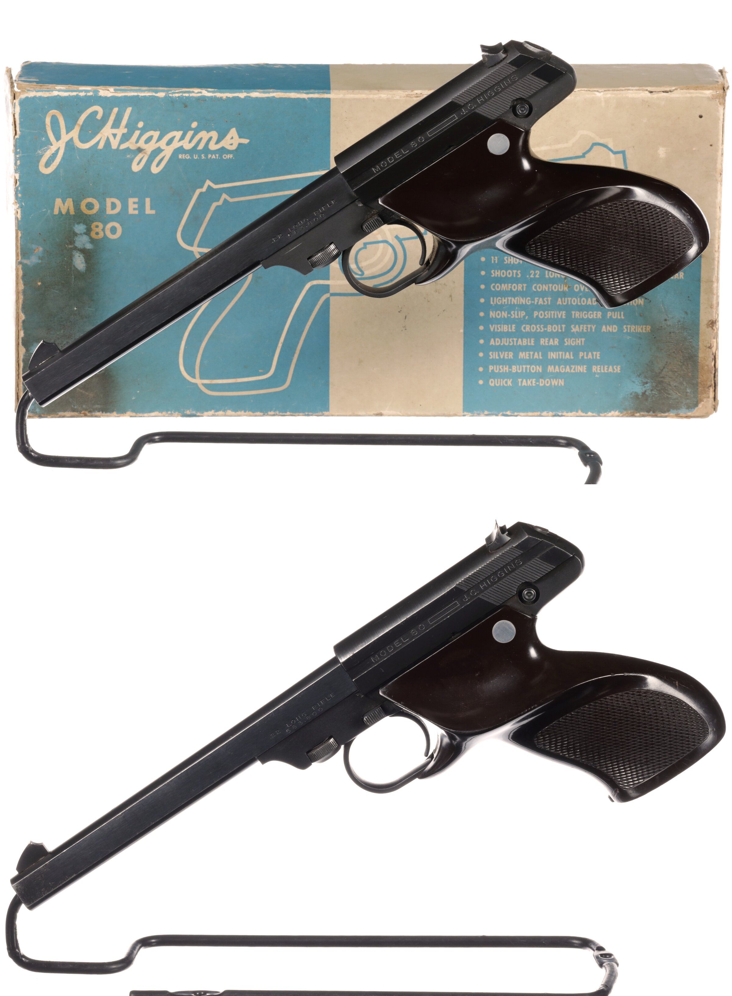 Two J.C. Higgins Model 80 Semi-Automatic Pistols | Rock Island Auction