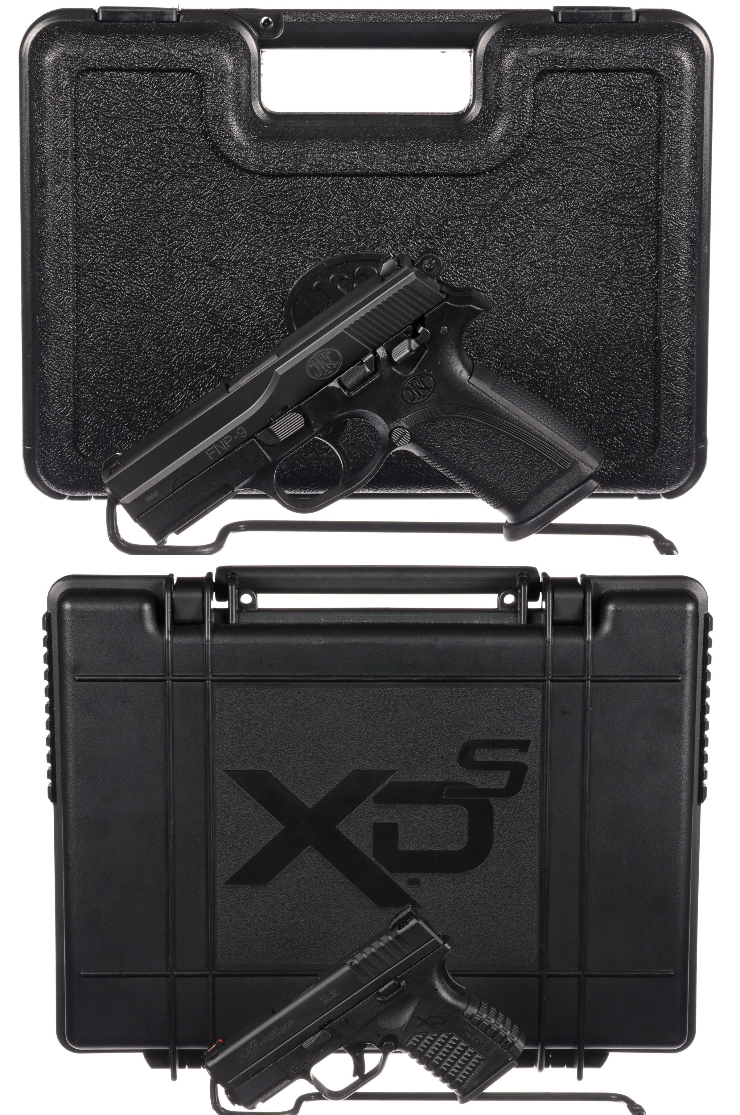 Two Semi-Automatic Pistols with Cases | Rock Island Auction