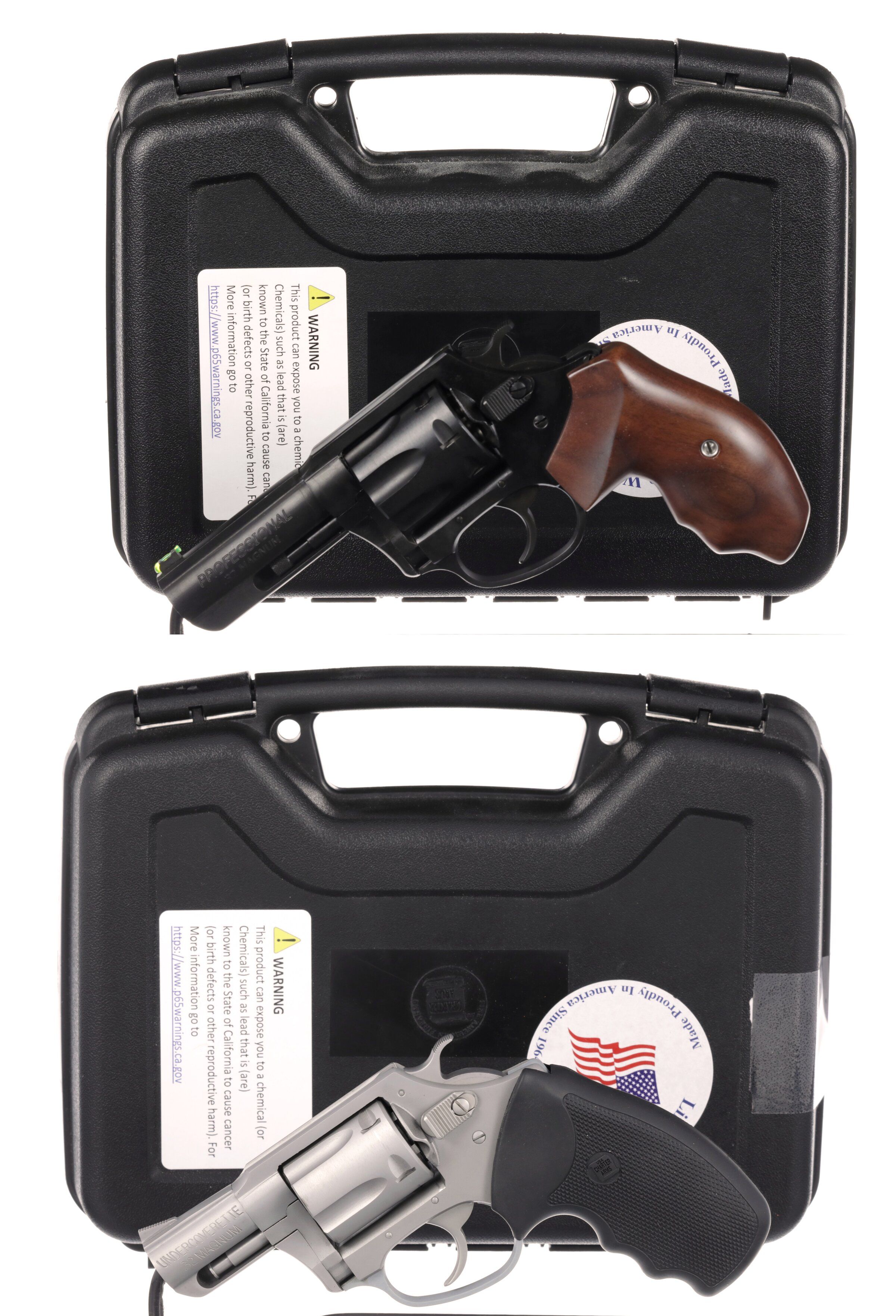 Two Charter Arms Double Action Revolvers with Cases | Rock Island Auction