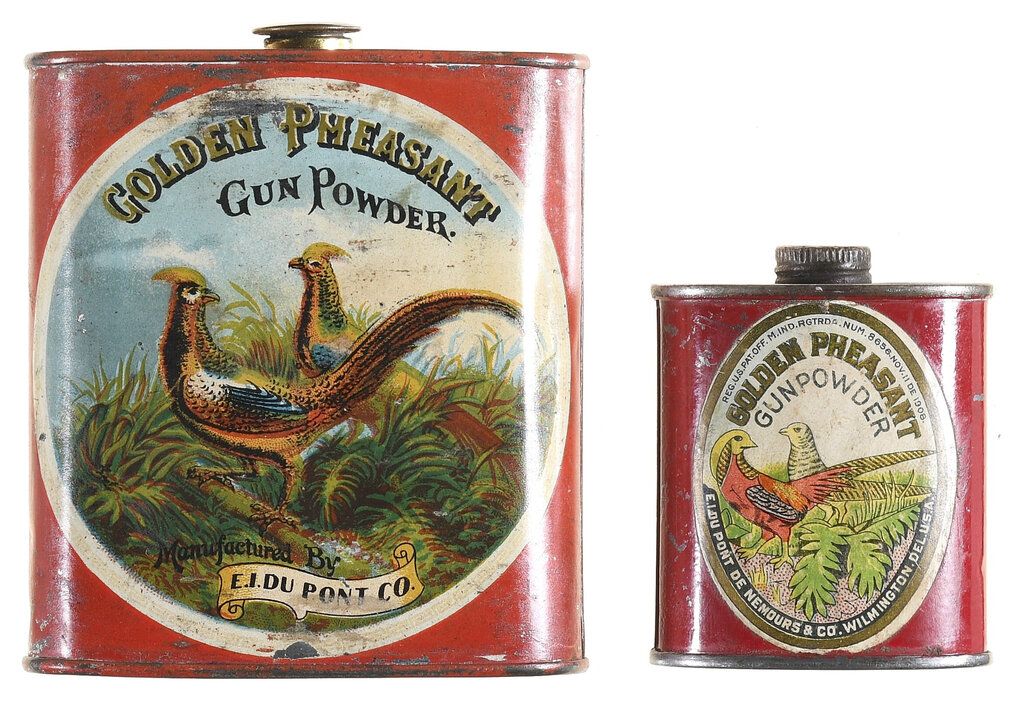 Two Golden Pheasant Gun Powder Tins | Rock Island Auction