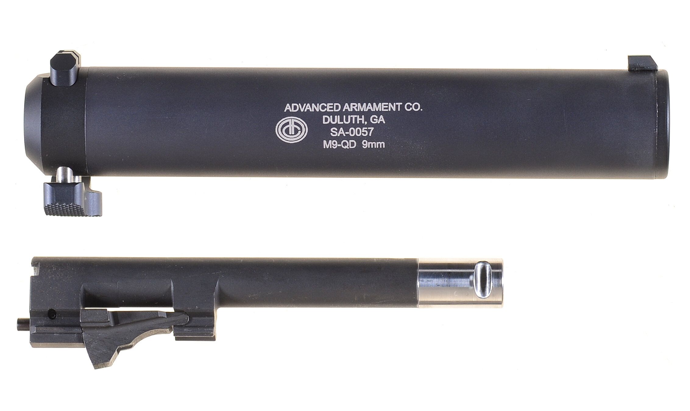 Advanced Armament M9-QD 9mm Class III/NFA Silencer with Barrel | Rock ...