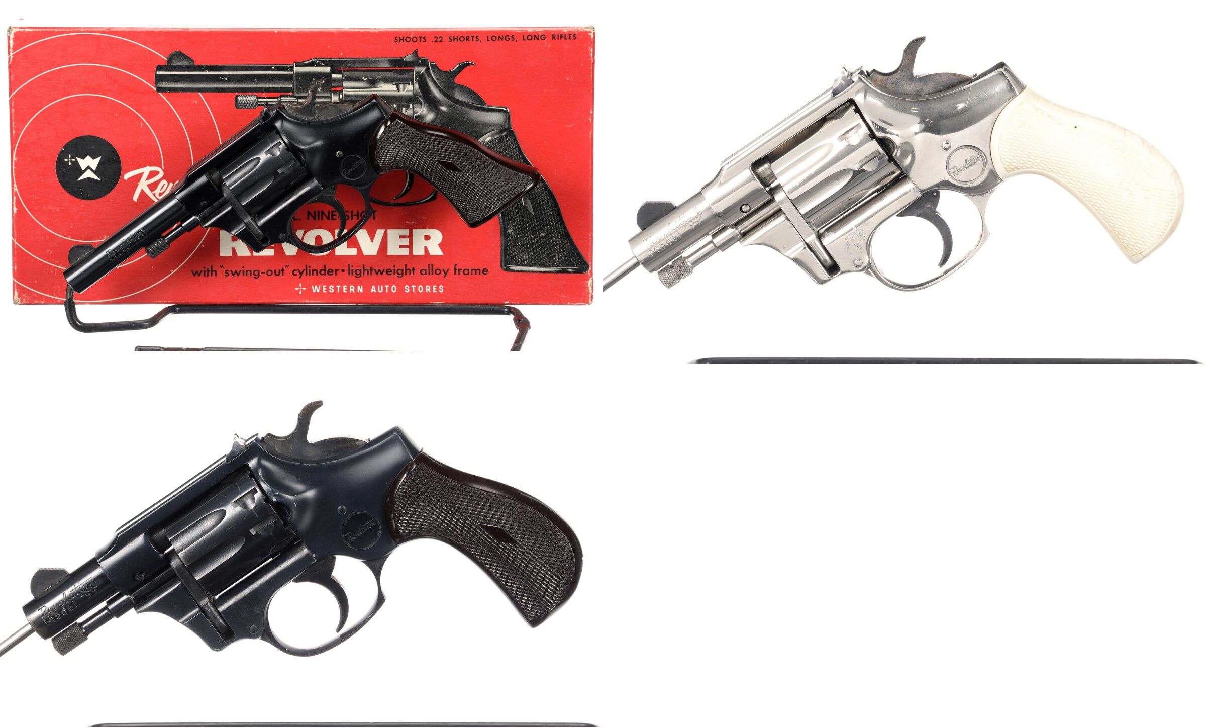 Three Western Auto Supply Model 99 Revelation Revolvers | Rock Island ...