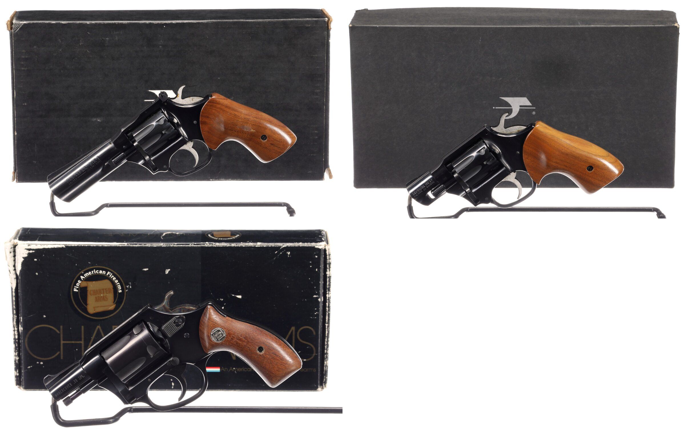 Three Double Action Rimfire Revolvers with Boxes | Rock Island Auction