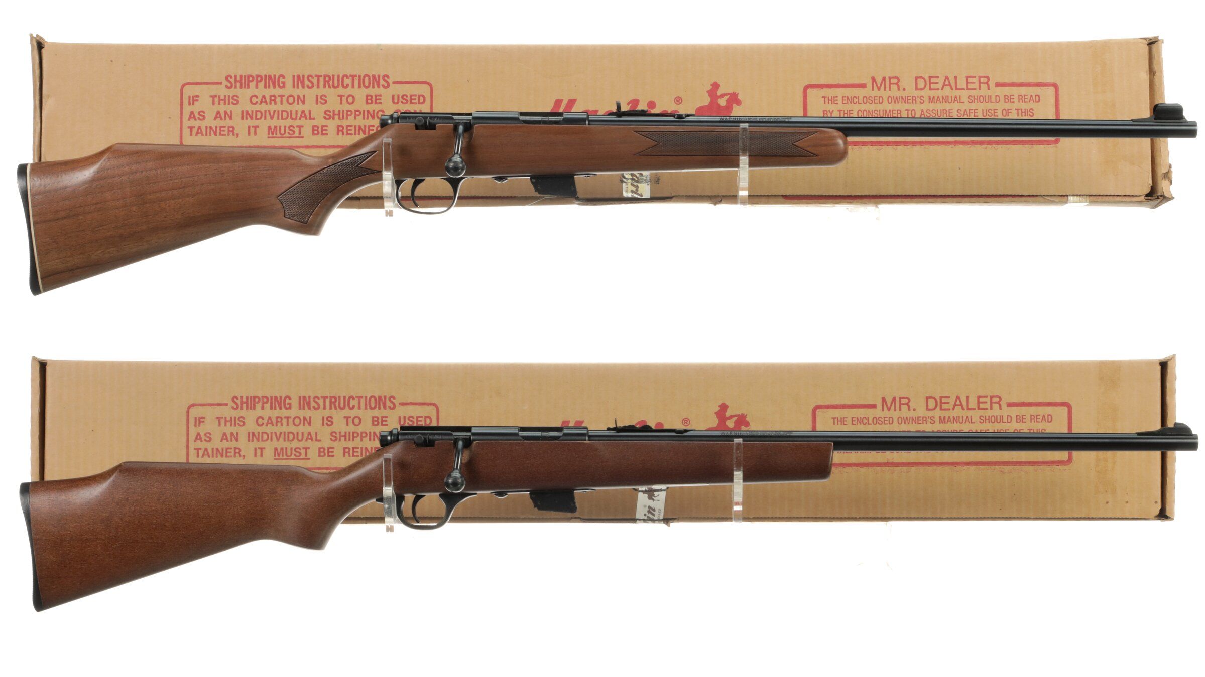Two Marlin Bolt Action Rifles with Boxes | Rock Island Auction