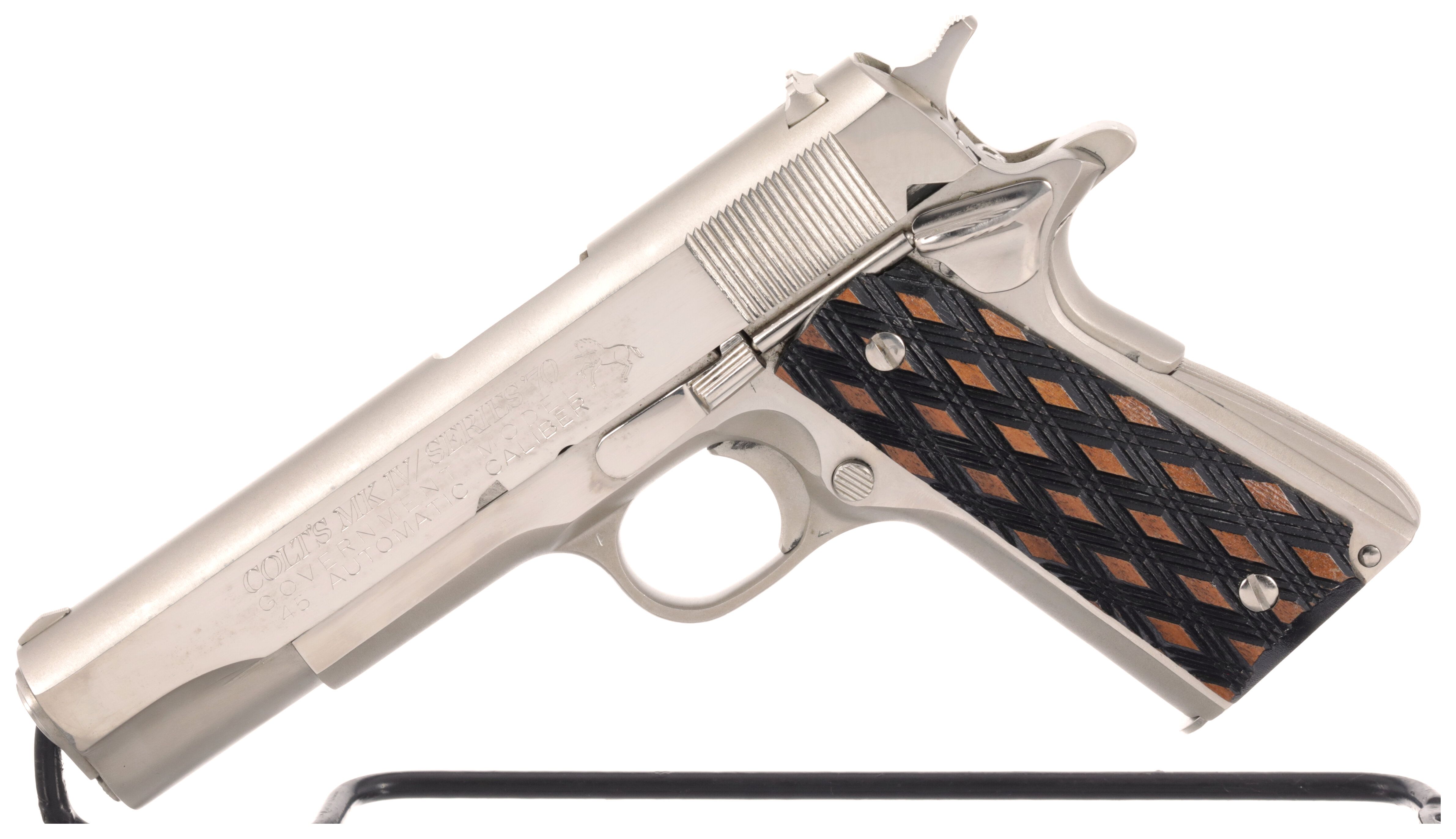 Colt Mk Iv Series 70 Government Model Semi Automatic Pistol Rock