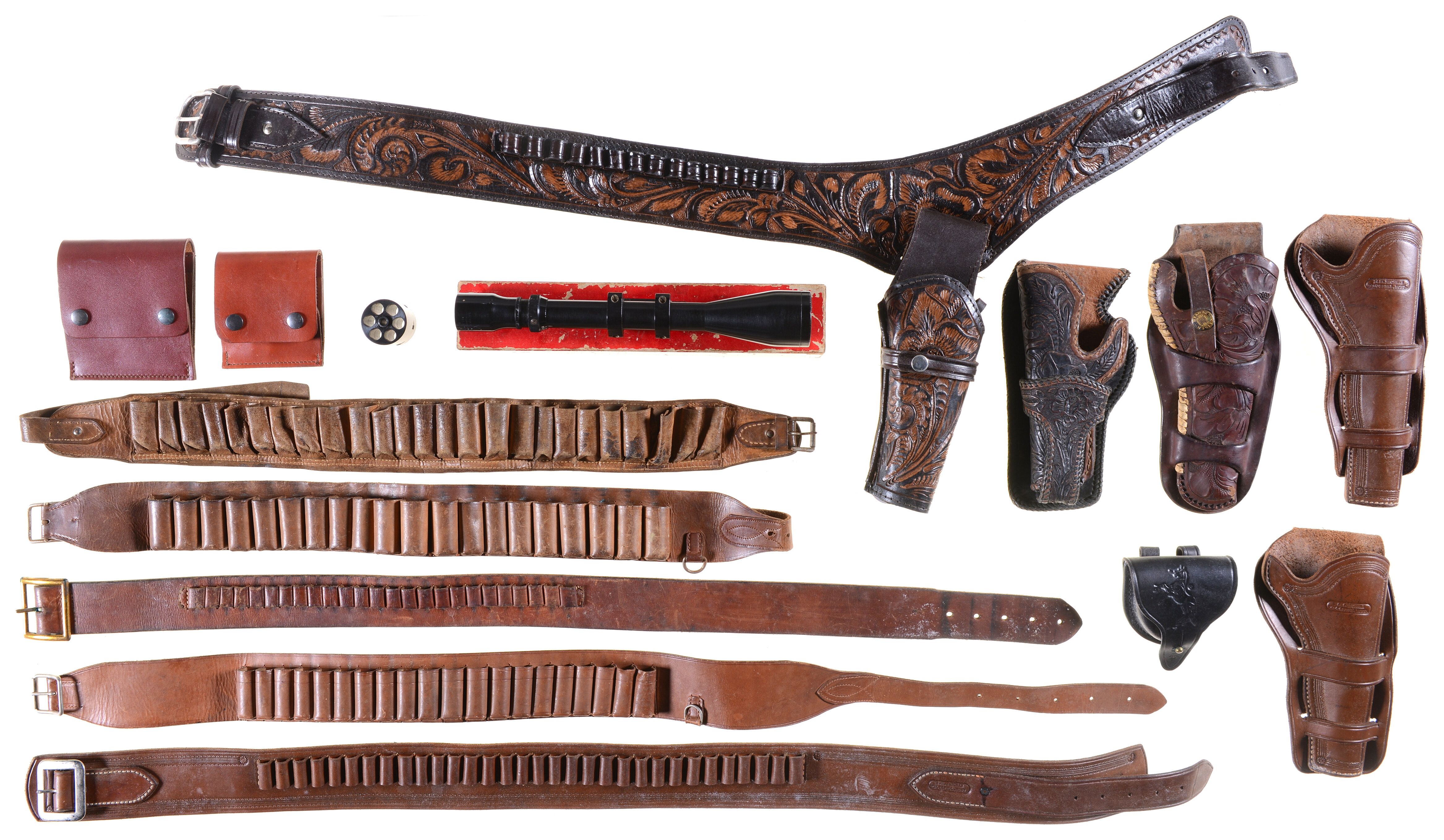 Group of Handgun Accessories and One Scope | Rock Island Auction