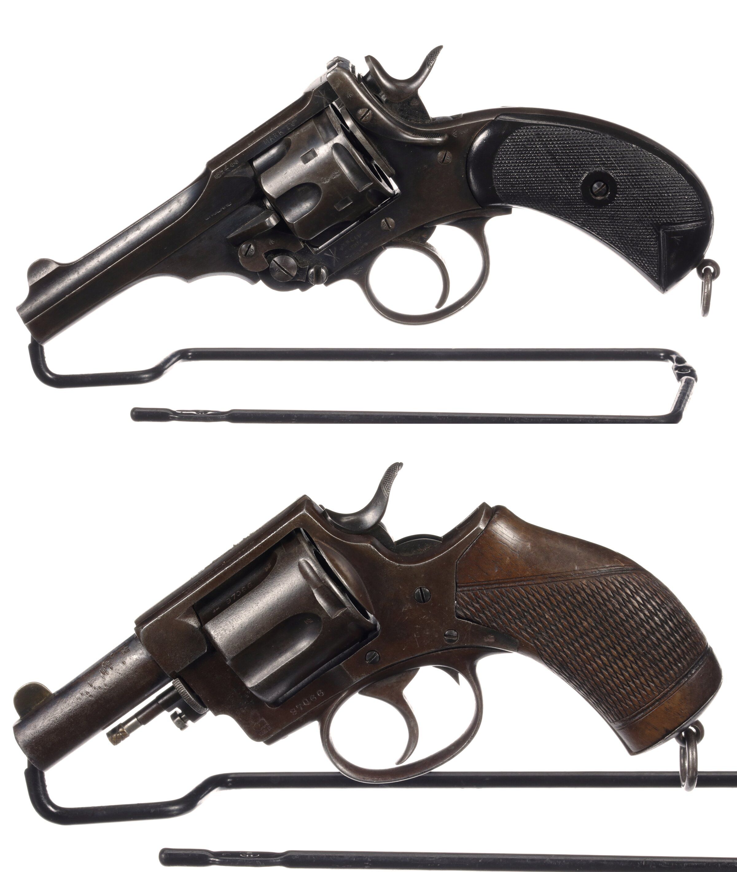 Two Webley & Scott Double Action Revolvers | Rock Island Auction