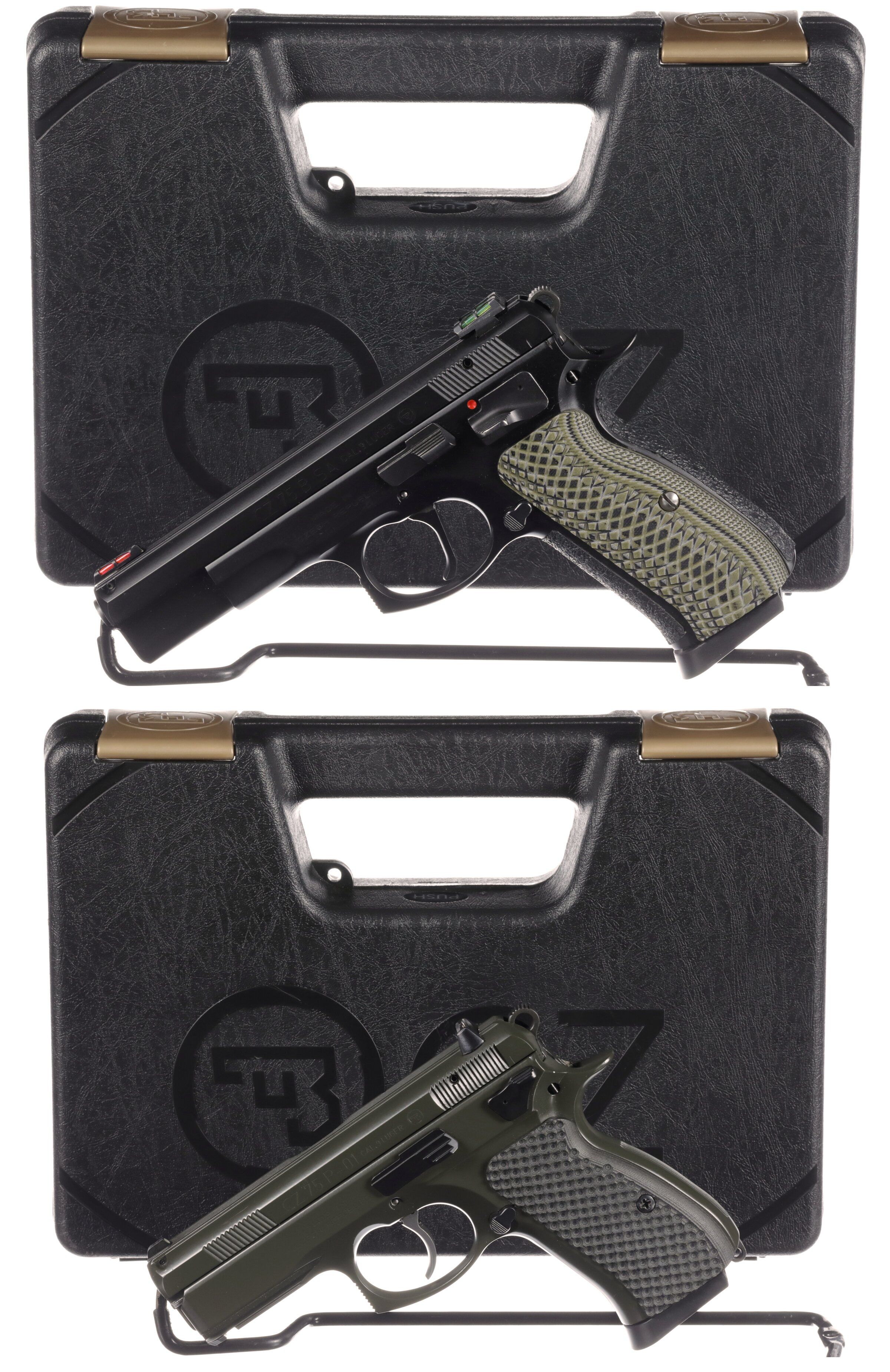 Two CZ Model 75 Semi-Automatic Pistols with Cases | Rock Island Auction