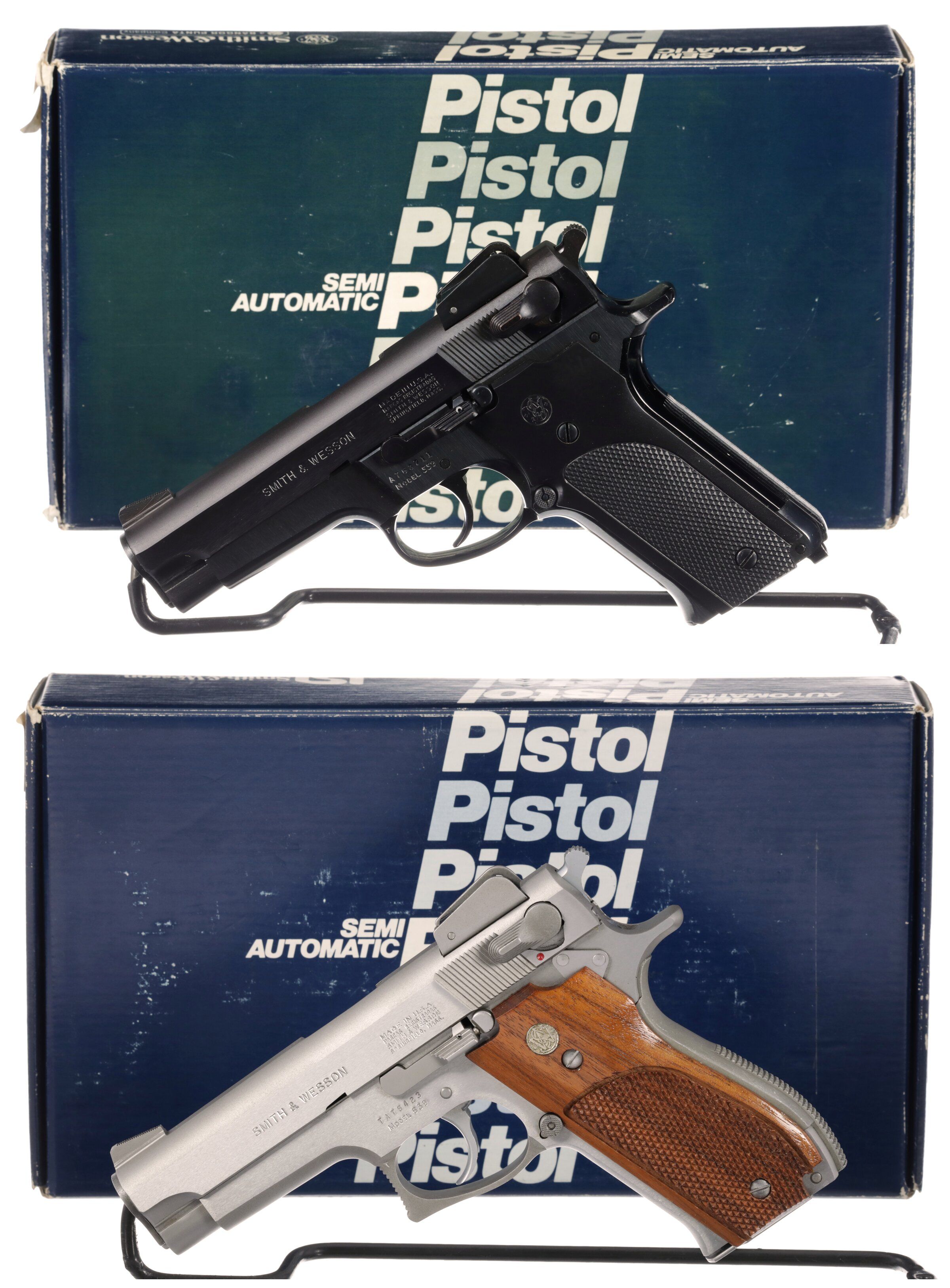 Two Smith & Wesson Semi-Automatic Pistols with Boxes | Rock Island Auction
