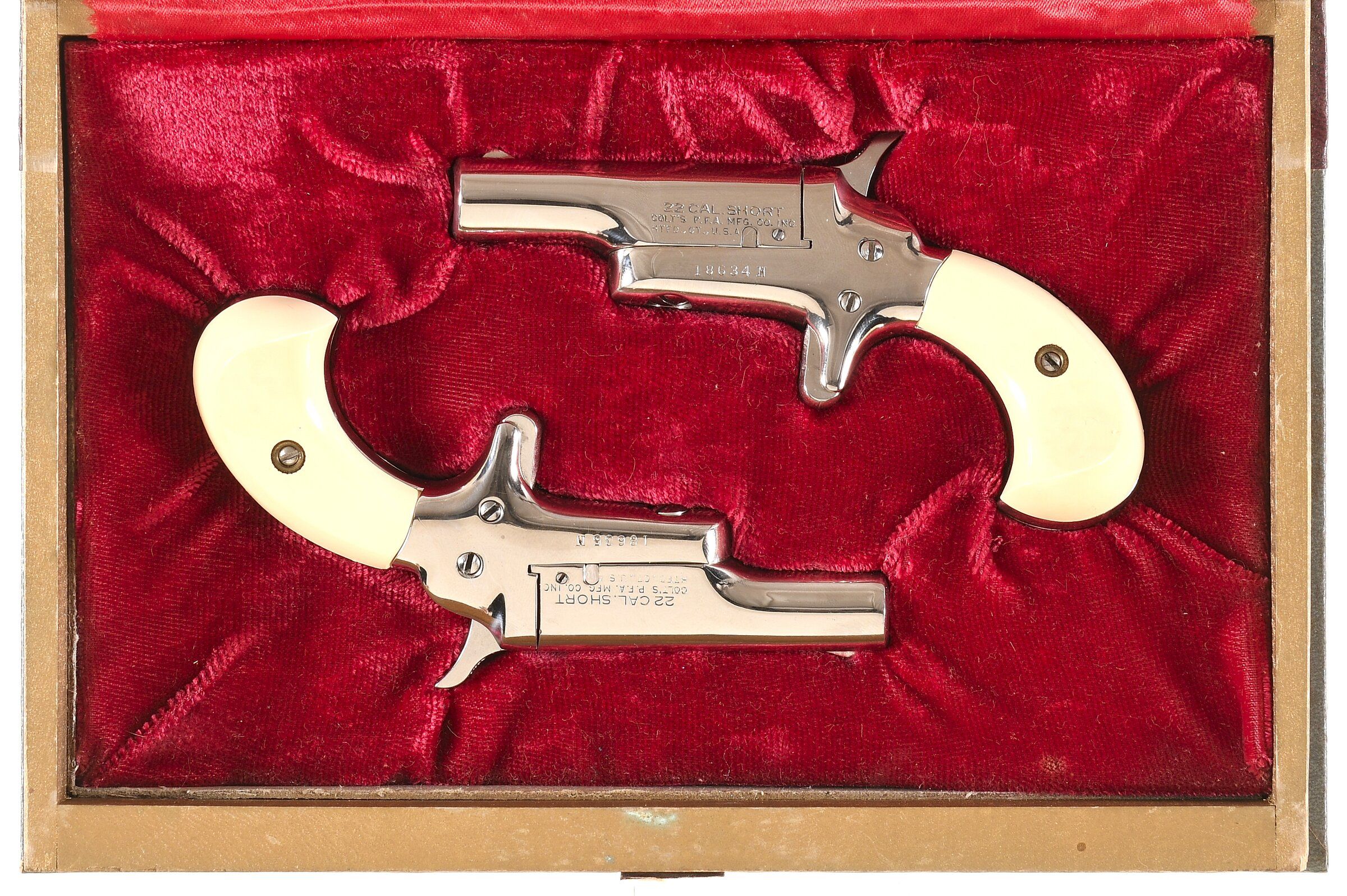 Cased Pair of Colt Fourth Model Single Shot Derringers | Rock Island ...