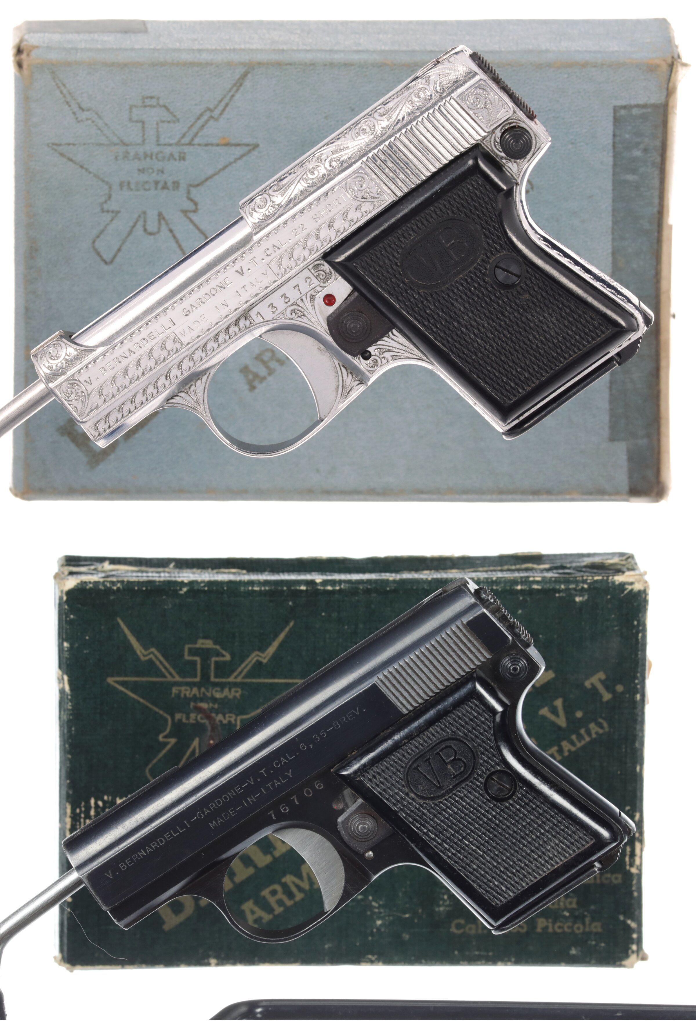 Two Bernardelli Vest Pocket Semi-Automatic Pistols with Boxes | Rock ...