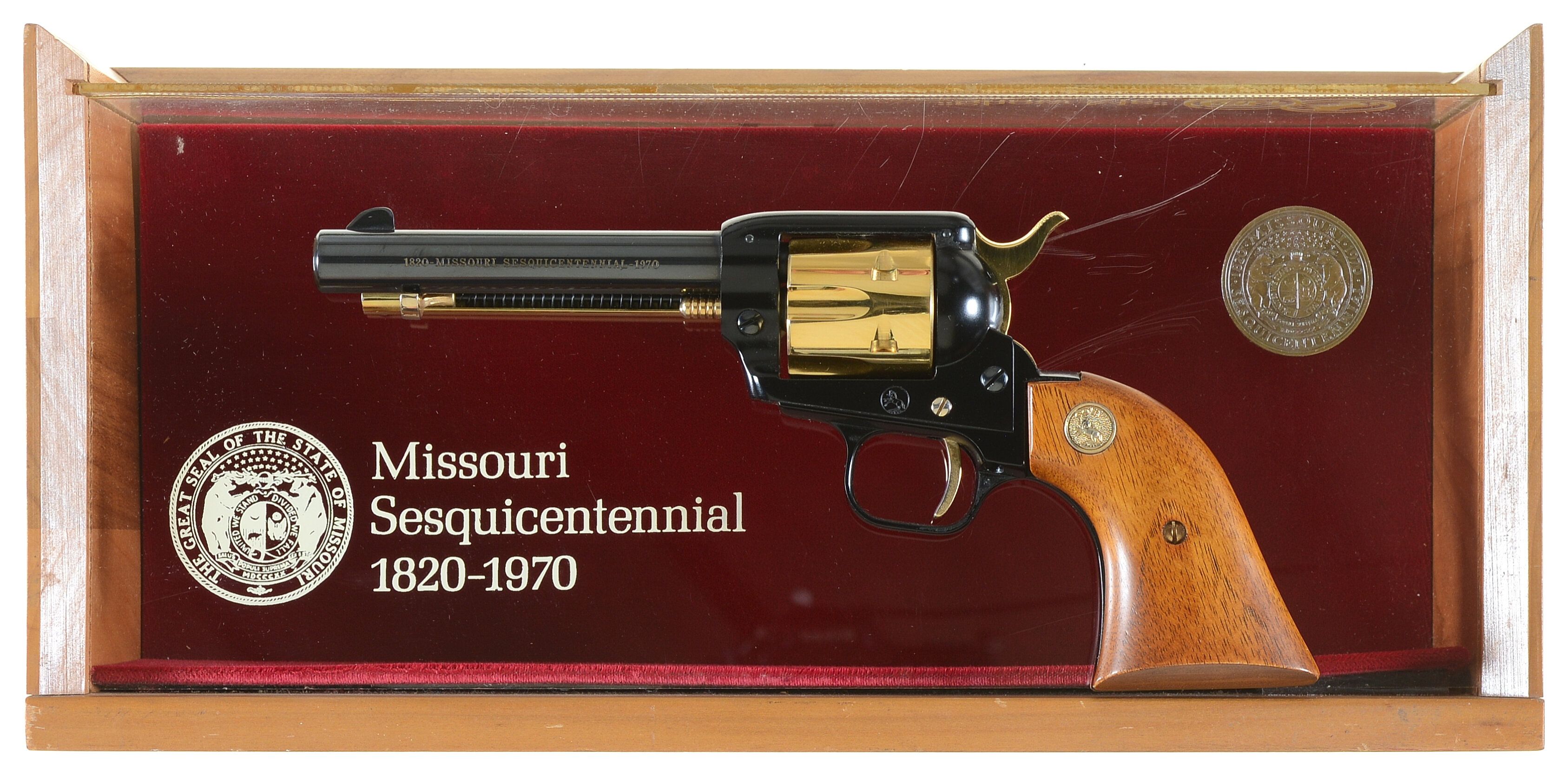 Cased Colt Missouri Sesquicentennial Frontier Scout Revolver | Rock ...