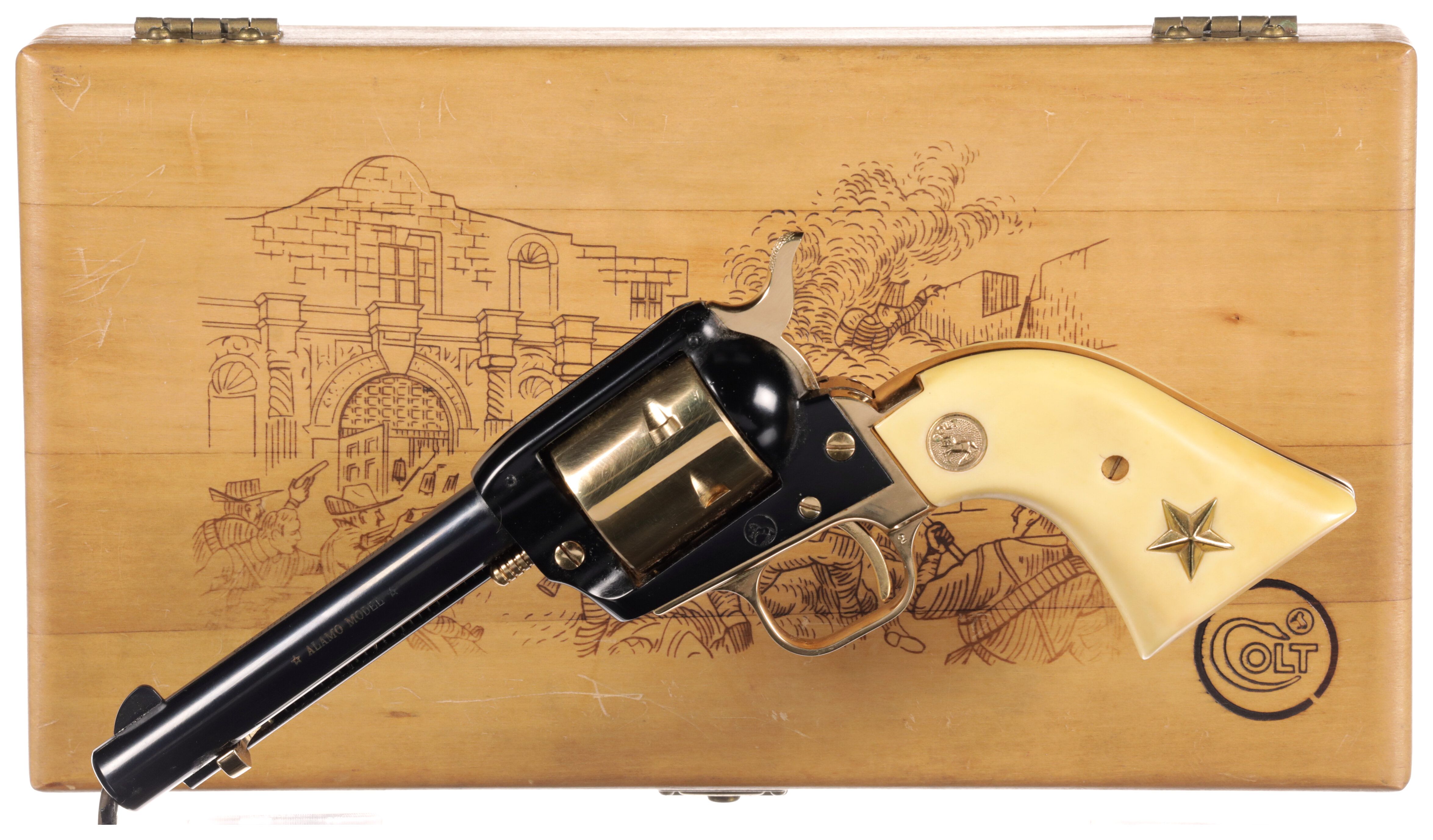 Colt Alamo Model Frontier Scout Single Action Revolver with Case | Rock ...