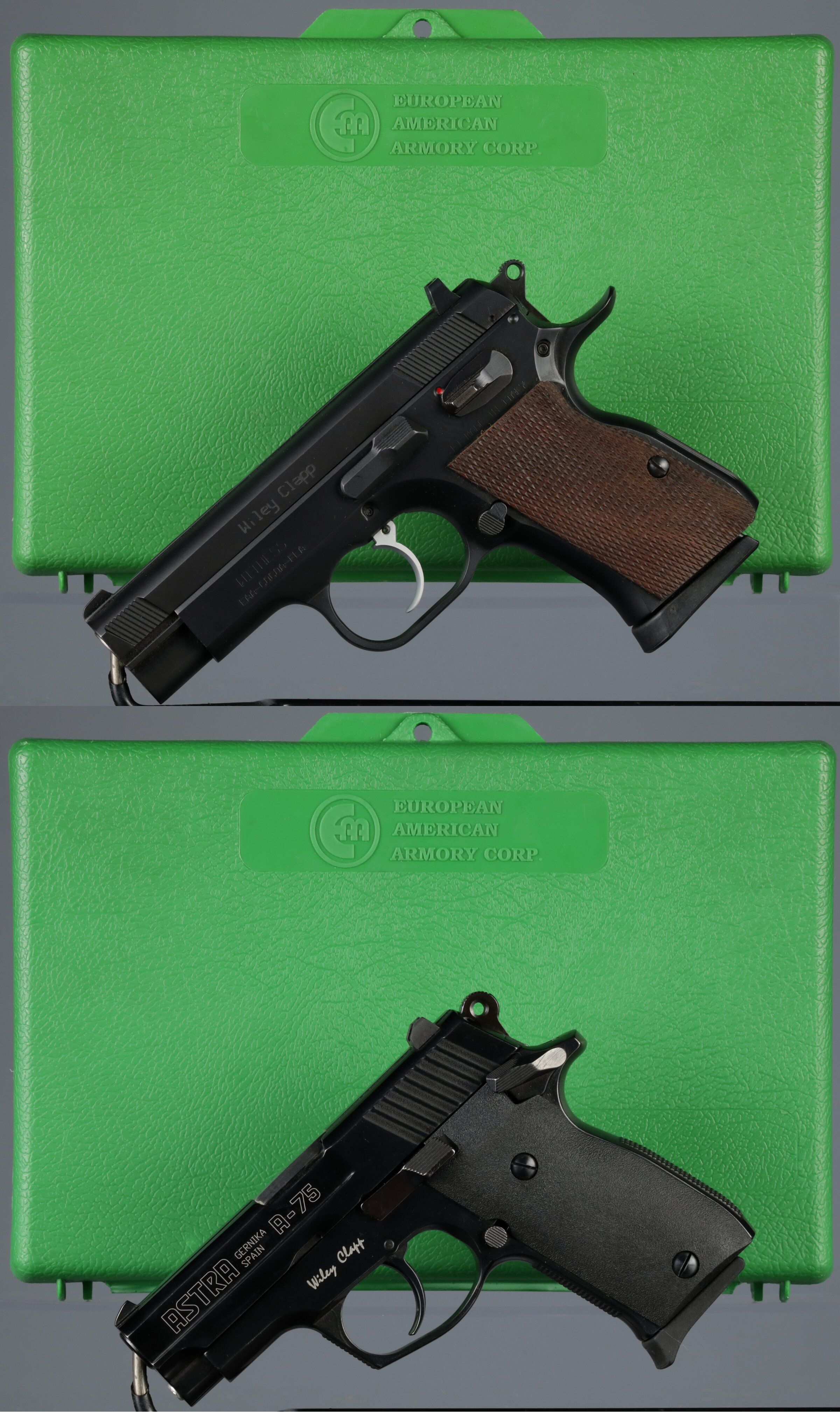 Two Wiley Clapp Edition Semi-Automatic Pistols with Cases | Rock Island ...