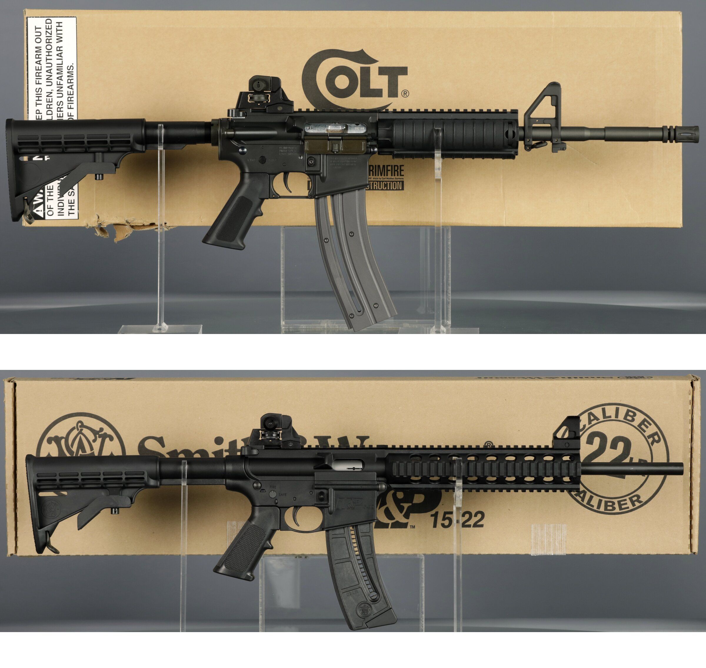 Two Semi-Automatic Rifles with Boxes | Rock Island Auction