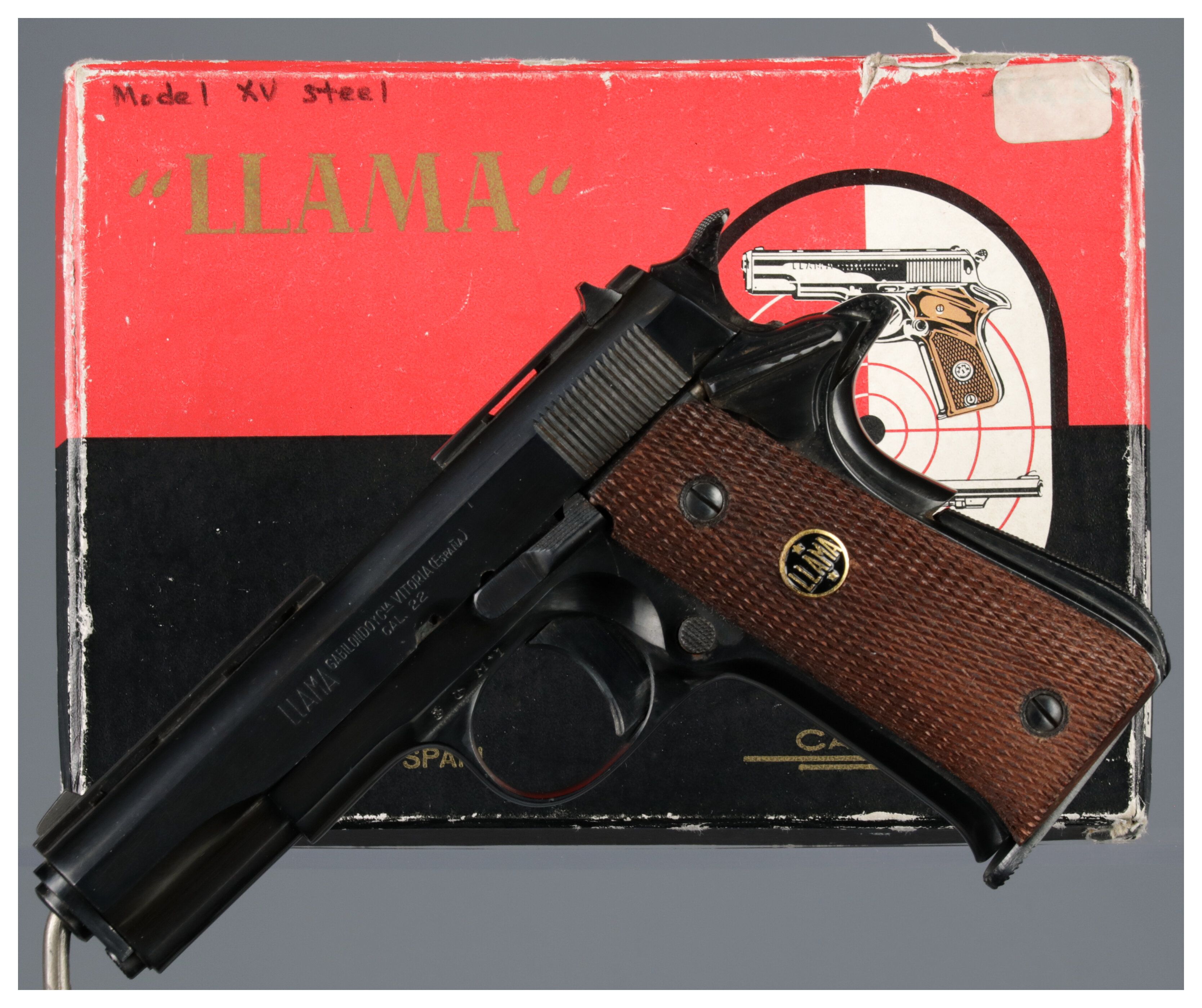 Llama Model XV "Especial" Semi-Automatic Pistol with Box | Rock Island ...