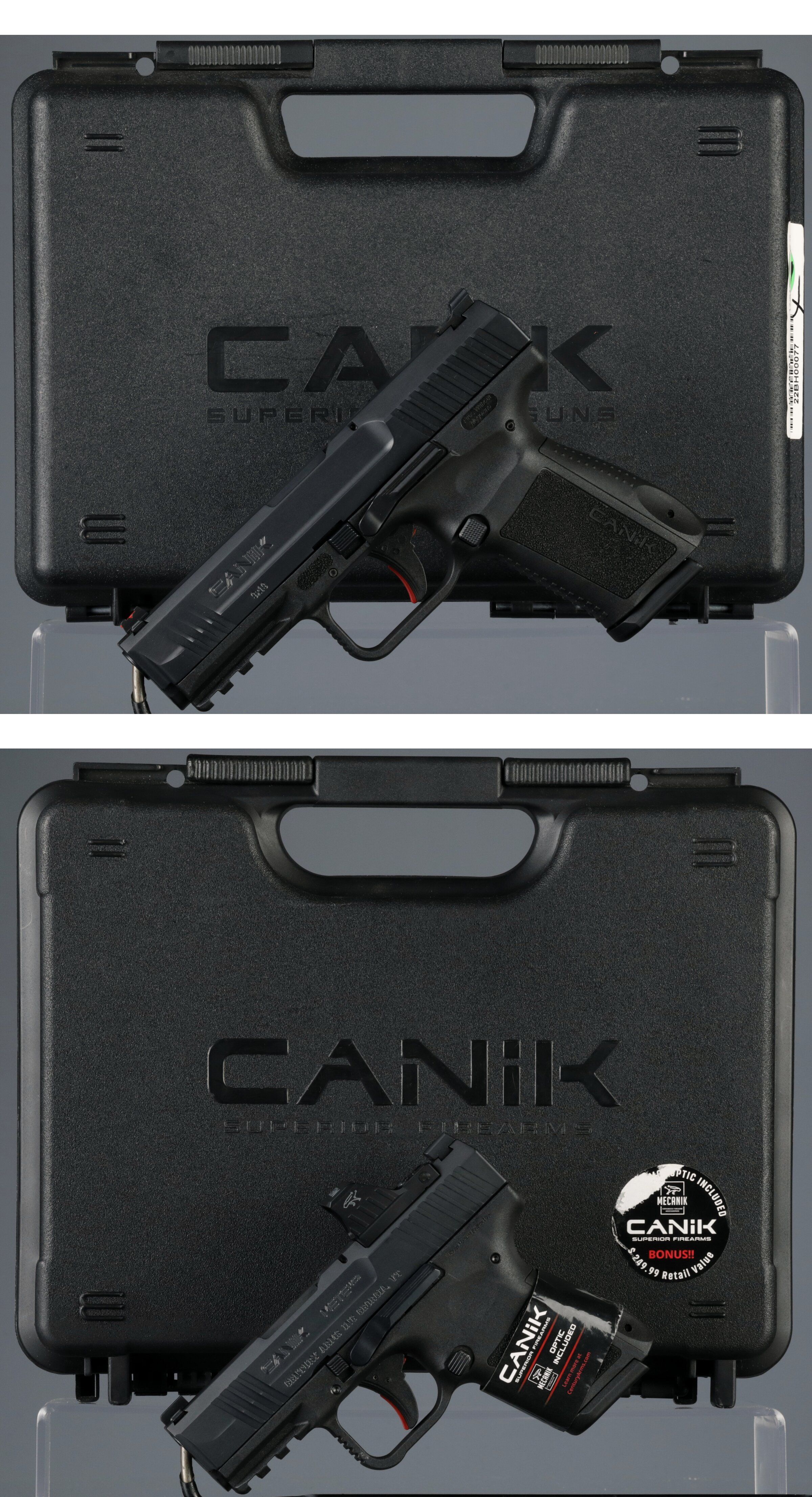 Two Canik Semi-Automatic Pistols with Cases | Rock Island Auction