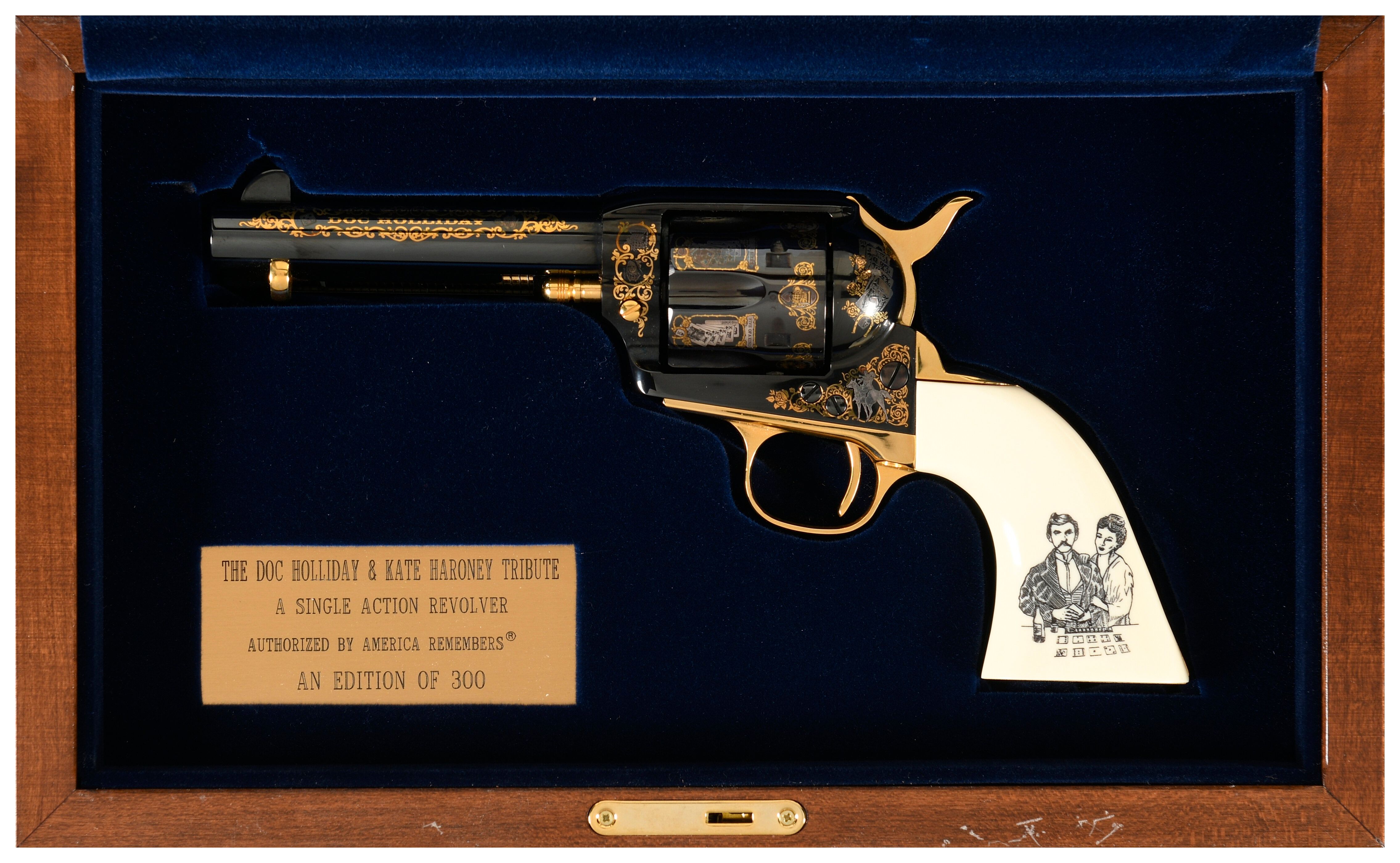 Uberti Doc Holiday & Kate Haroney Tribute Revolver with Case | Rock ...