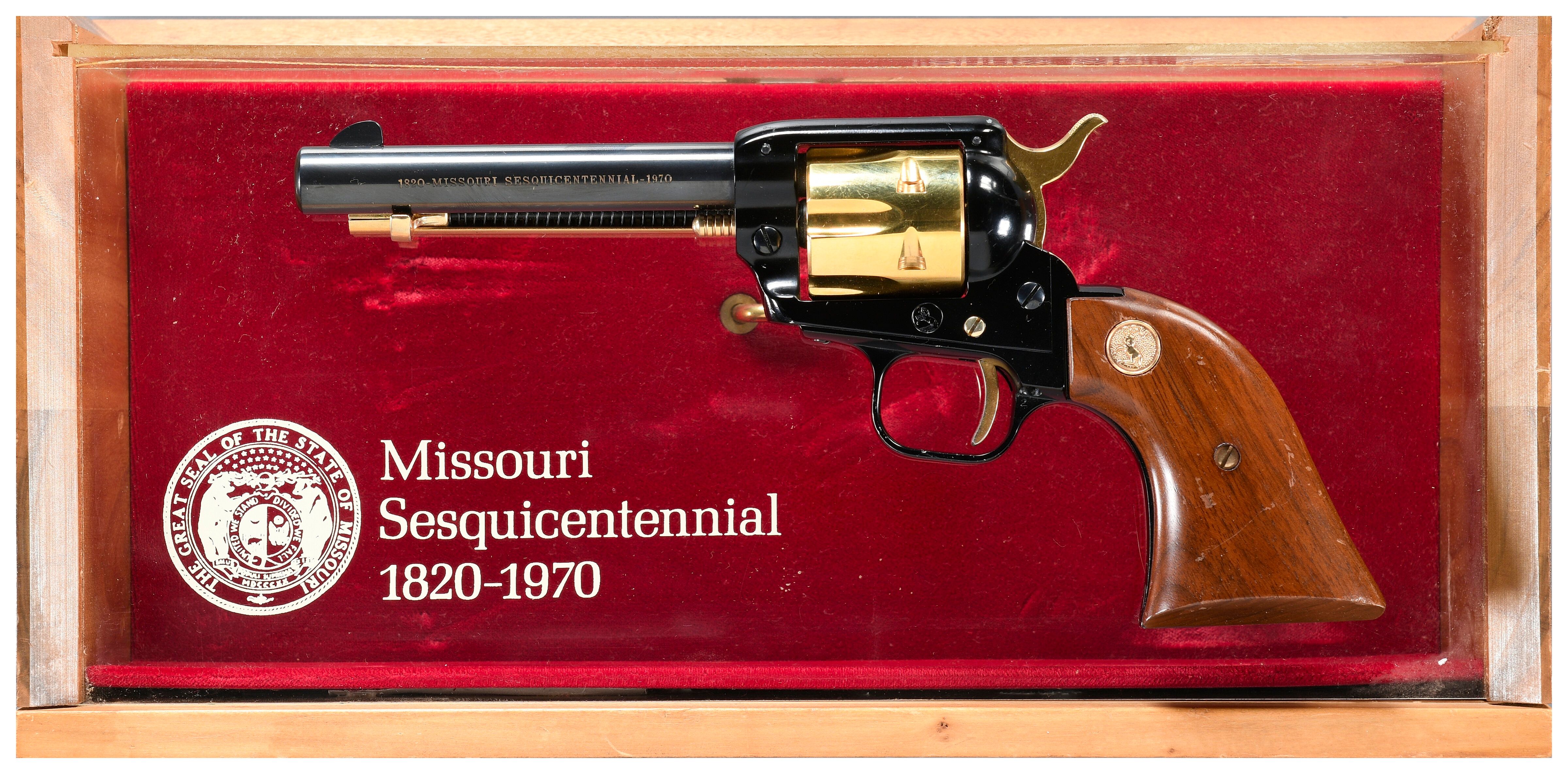 Cased Colt Missouri Sesquicentennial Frontier Scout Revolver | Rock ...
