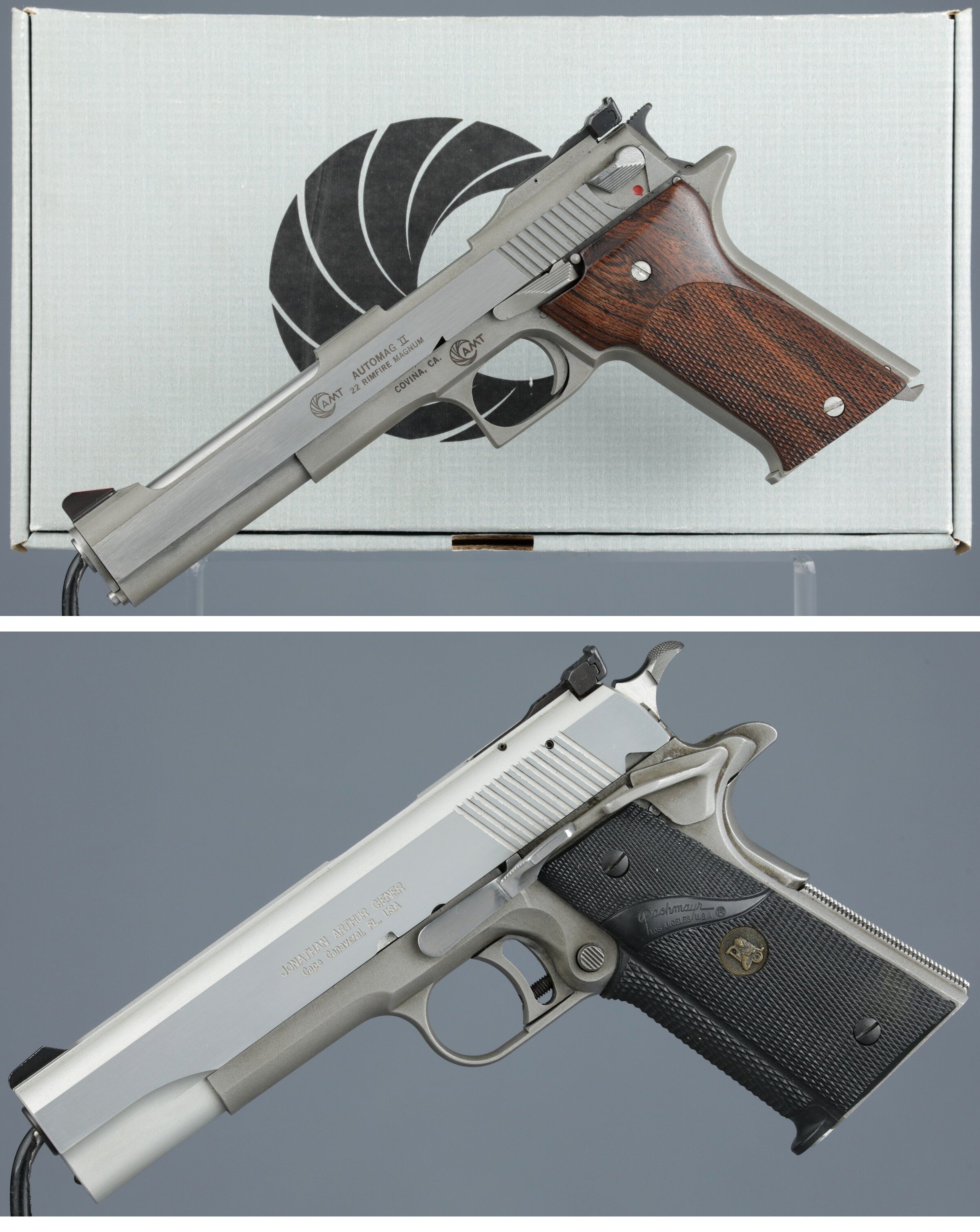 Two AMT Semi-Automatic Pistols | Rock Island Auction