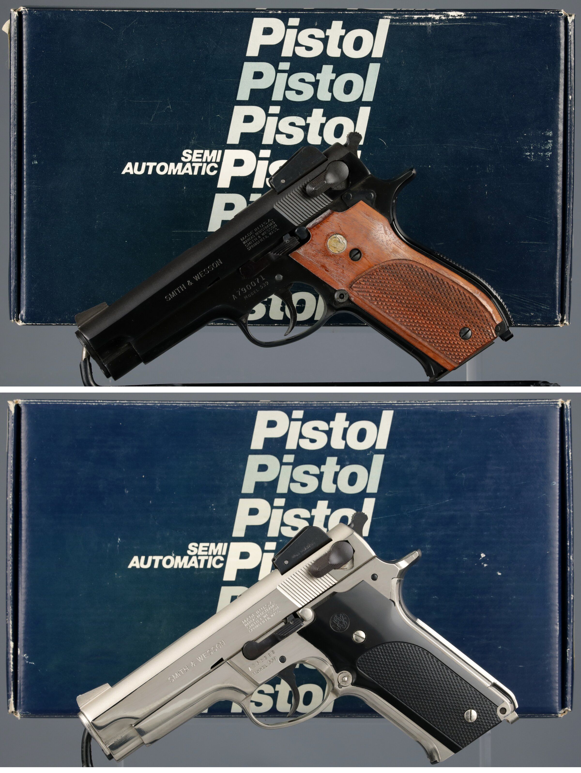 Two Smith & Wesson Semi-Automatic Pistols with Boxes | Rock Island Auction