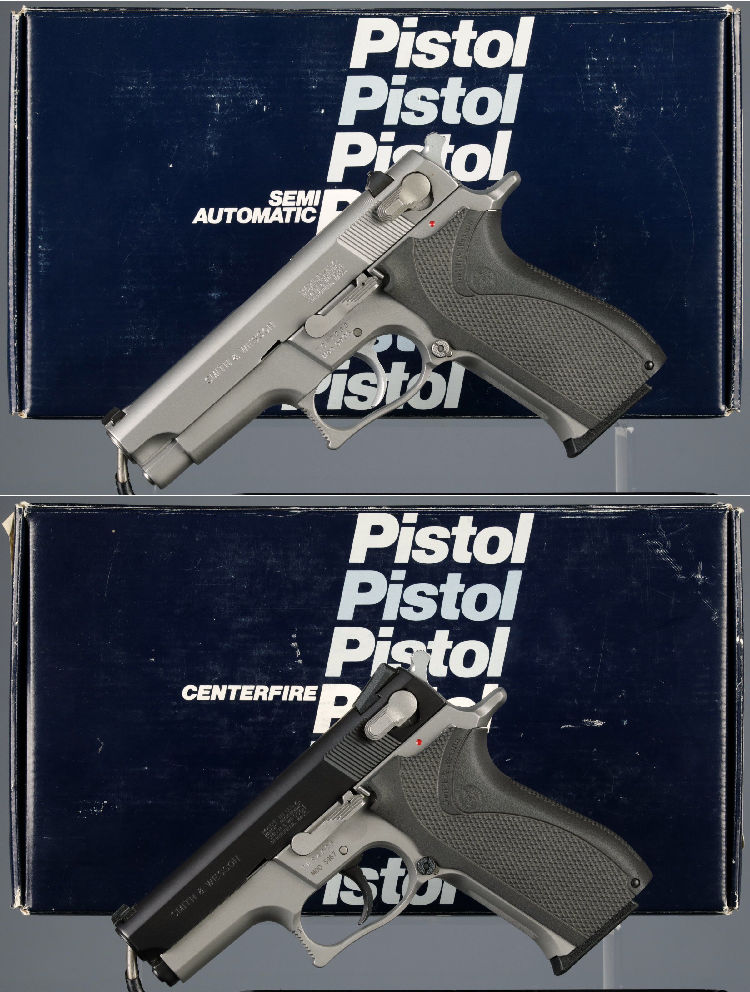 Two Smith & Wesson Semi-Automatic Pistols with Boxes | Rock Island Auction
