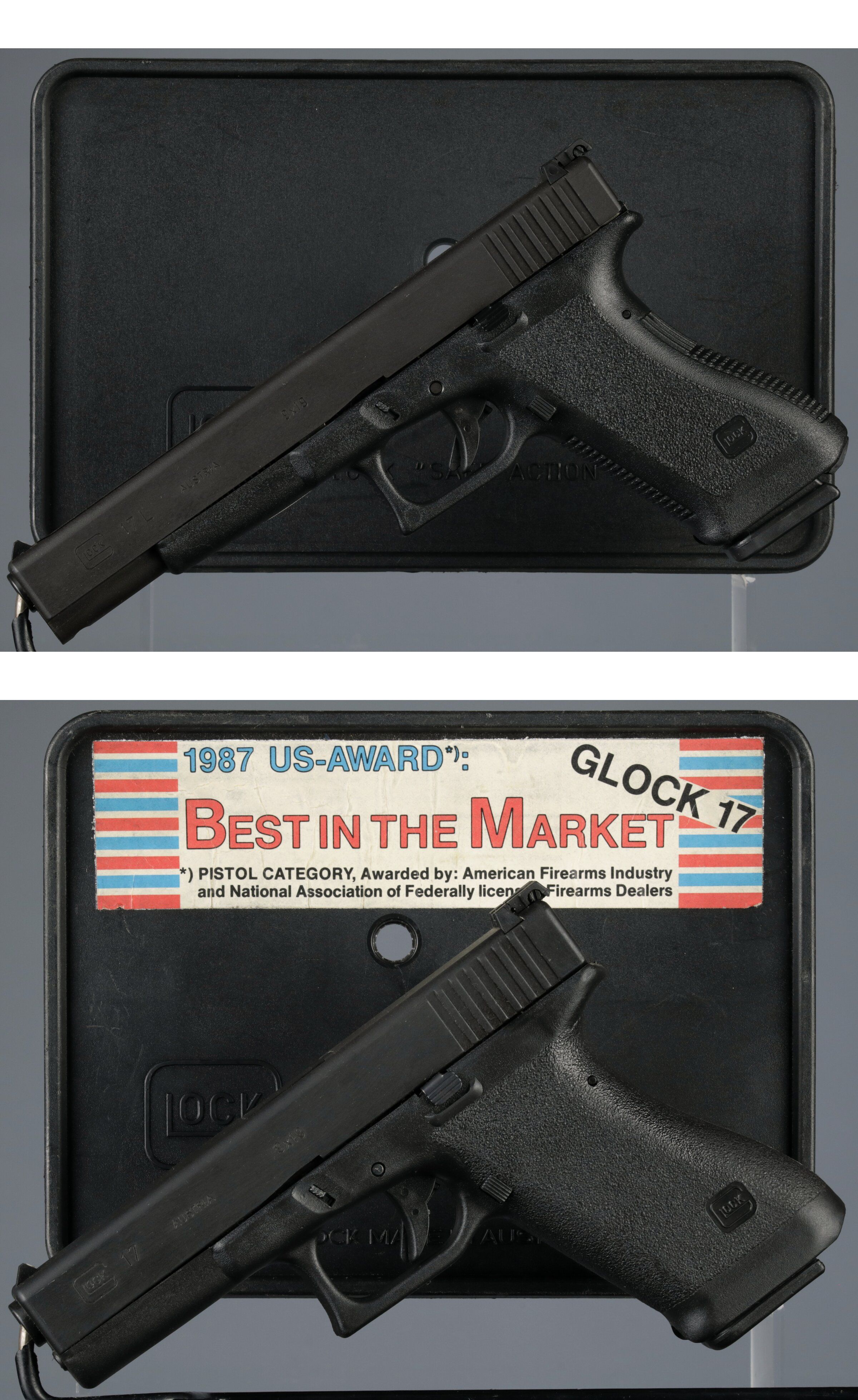 Two Glock Semi-Automatic Pistols with Cases | Rock Island Auction