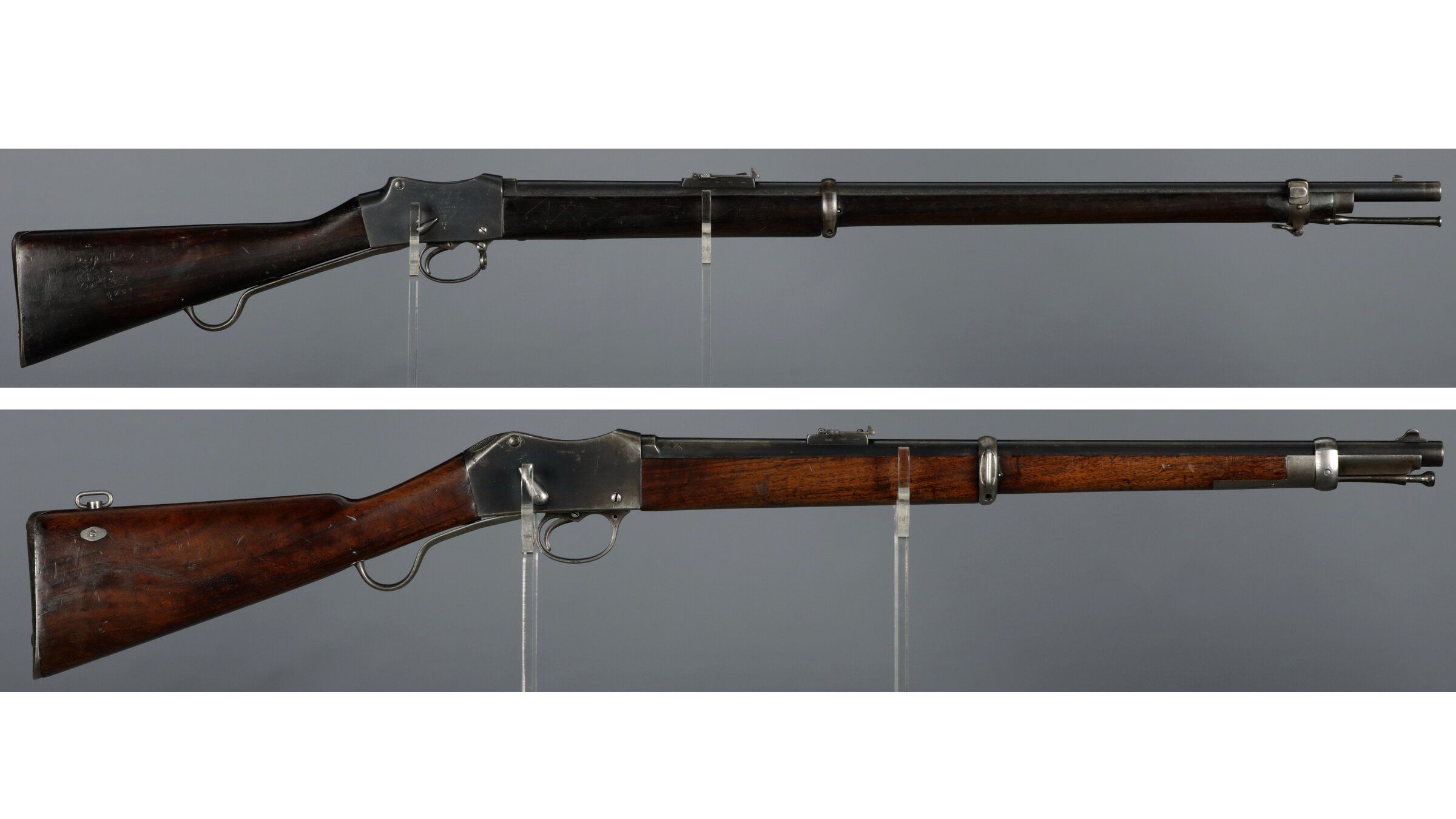 Two British Martini Single Shot Rifles | Rock Island Auction