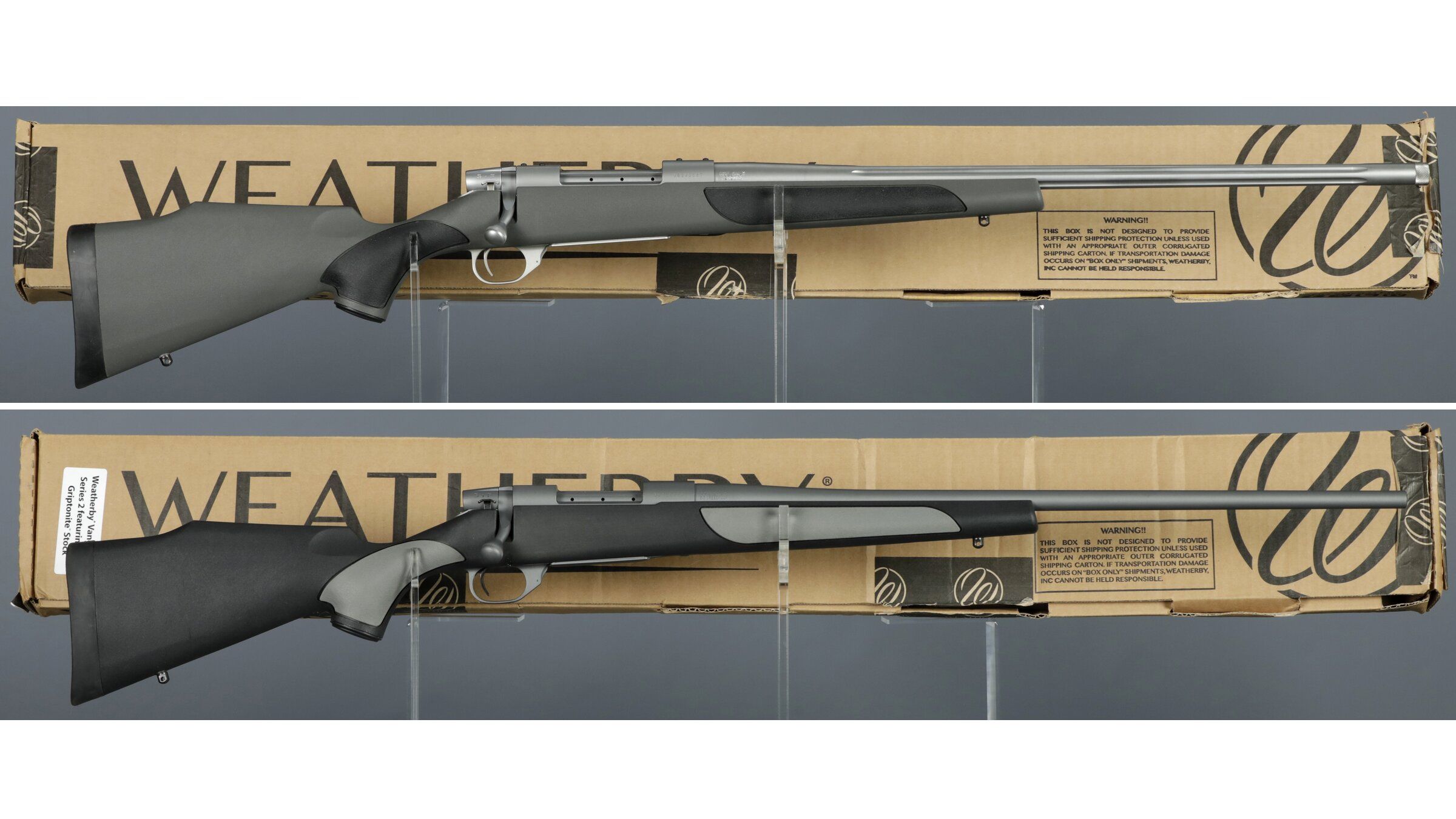 Two Weatherby Vanguard Bolt Action Rifles with Boxes | Rock Island Auction