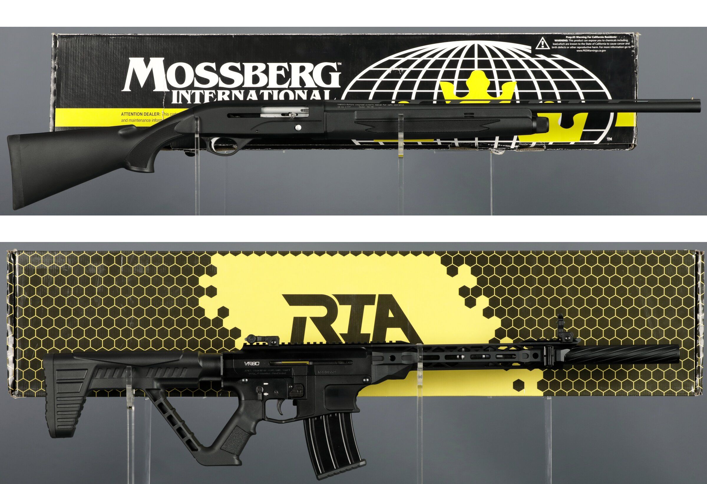 Two Semi Automatic Shotguns With Boxes Rock Island Auction
