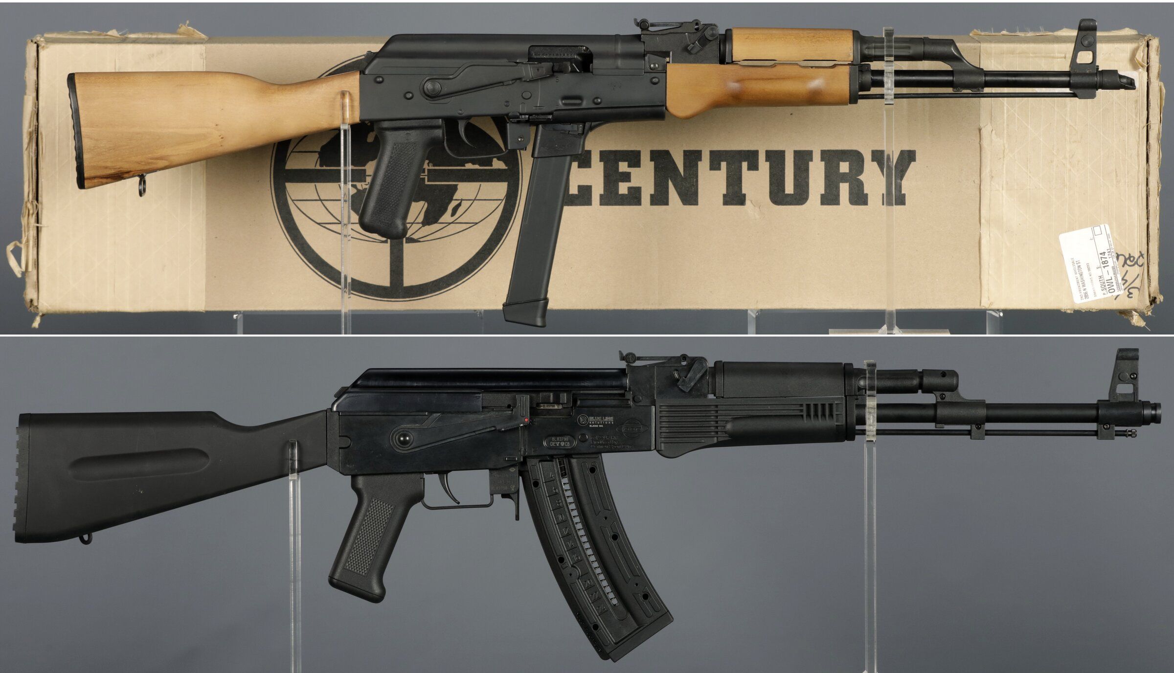 Two AK Pattern Semi-Automatic Rifles with Boxes | Rock Island Auction