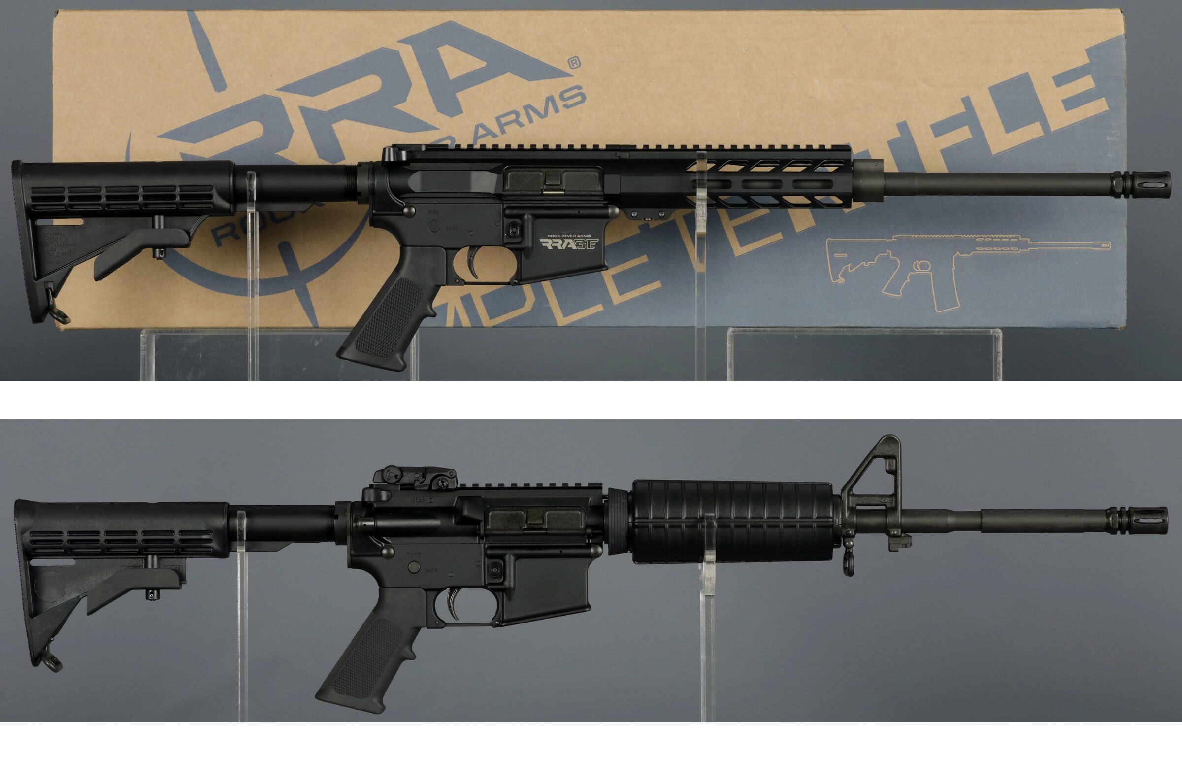 Two AR-15 Pattern Semi-Automatic Rifles with Boxes | Rock Island Auction