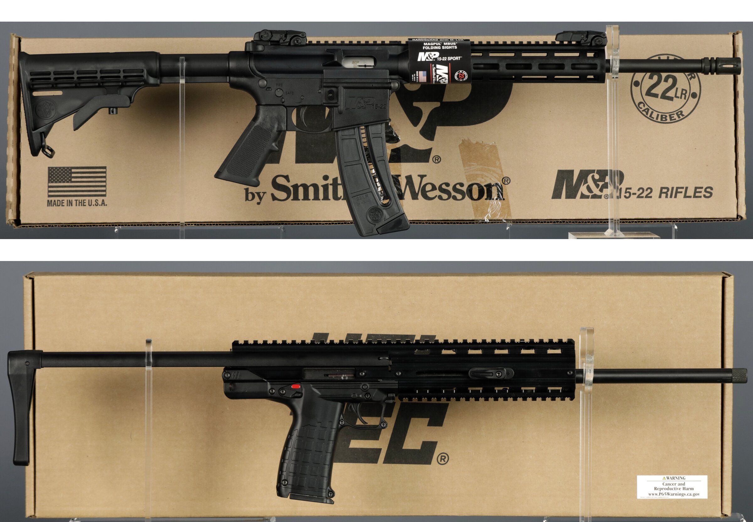 Two Semi-Automatic Rifles with Boxes | Rock Island Auction