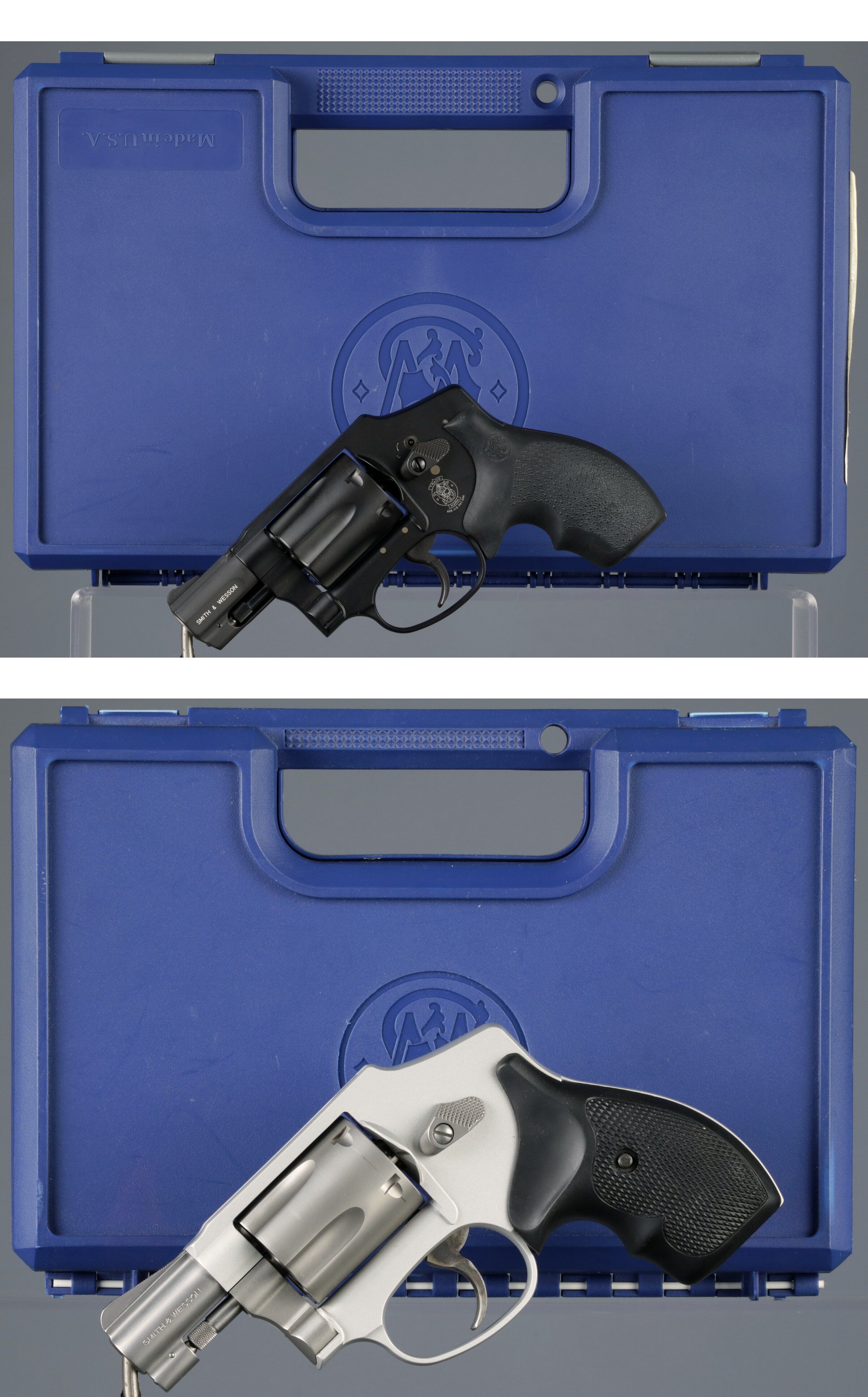 Two Smith & Wesson Double Action Hammerless Revolvers | Rock Island Auction