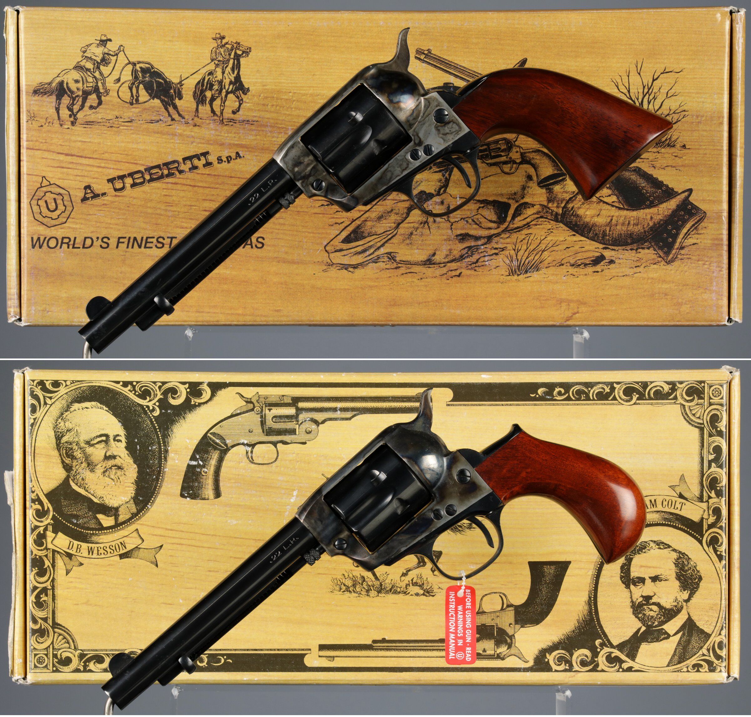 Two Uberti Single Action Revolvers with Boxes | Rock Island Auction
