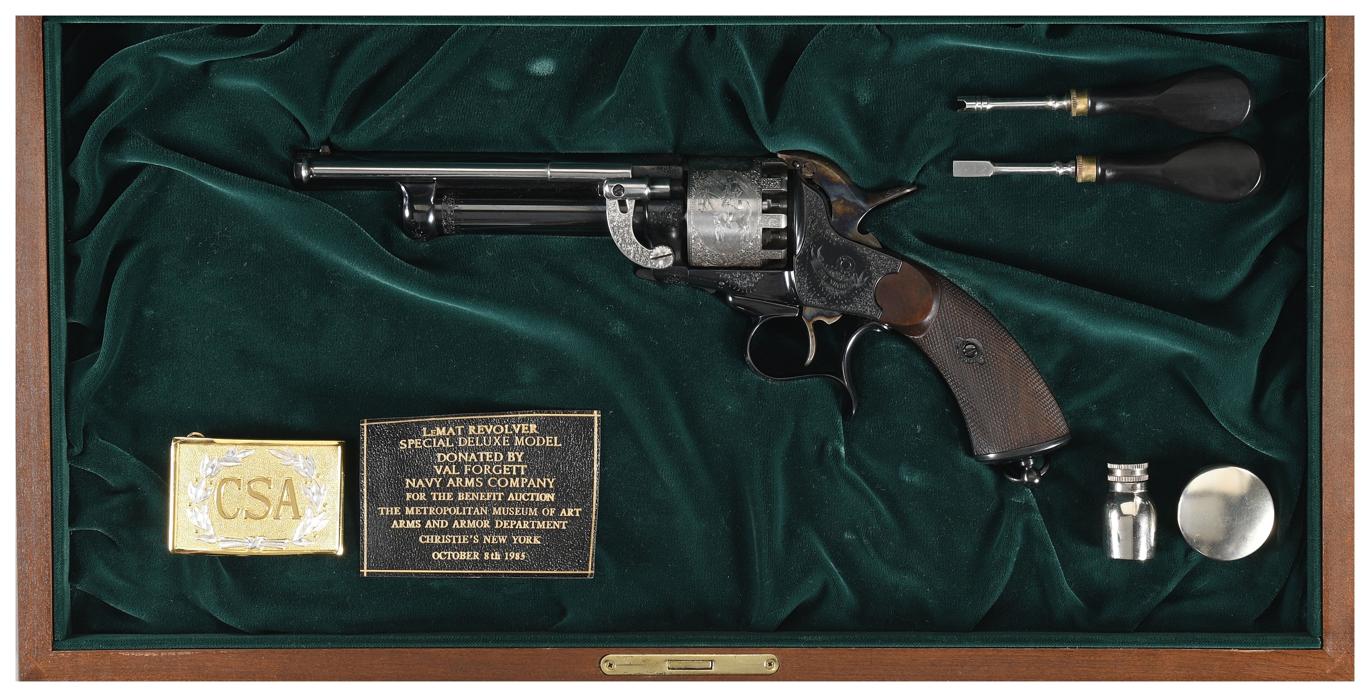 Engraved Special Deluxe Navy Arms Co. Le Mat Percussion Revolver | Rock ...