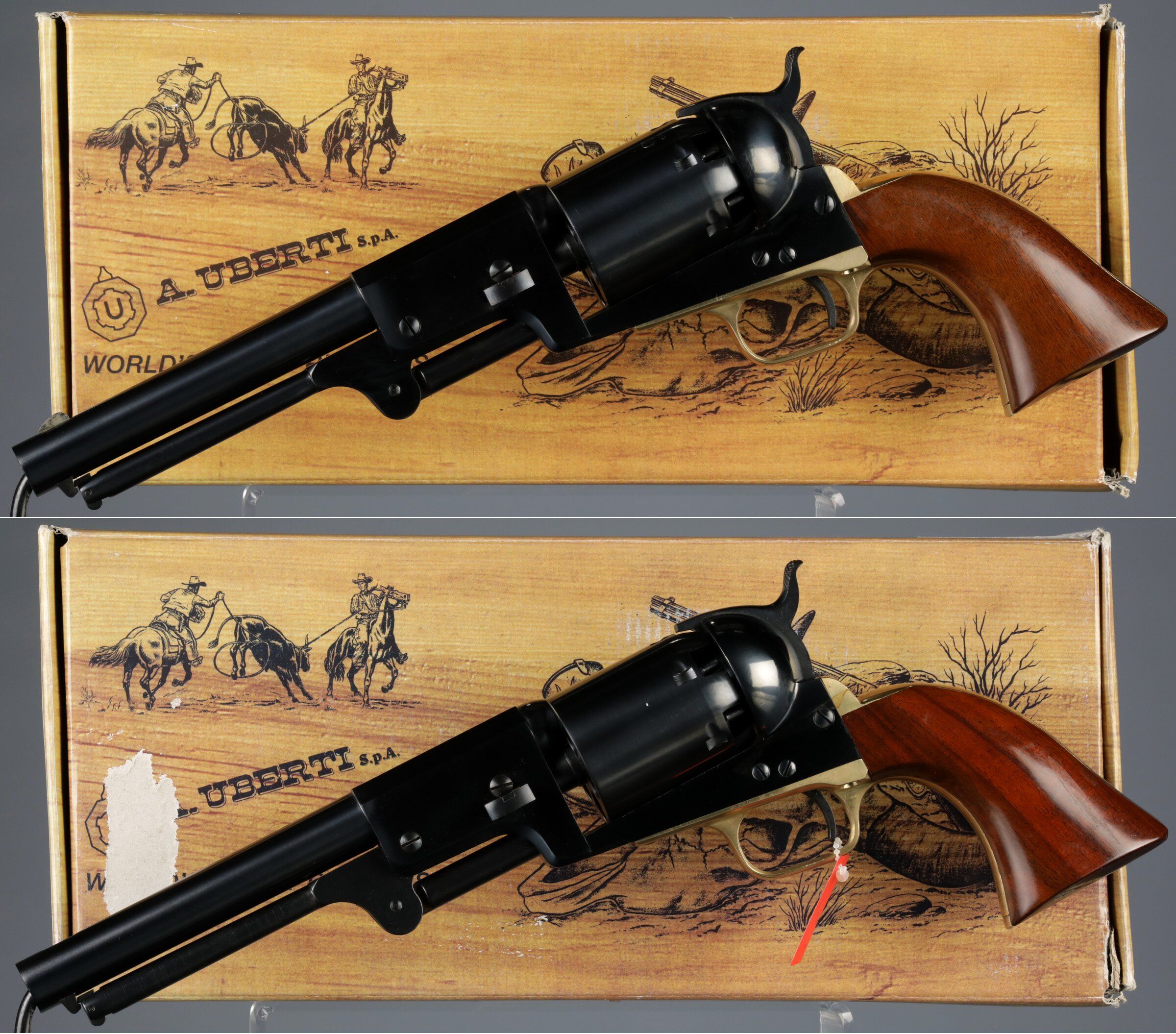 Two Uberti Third Model Dragoon Percussion Revolvers with Boxes | Rock ...