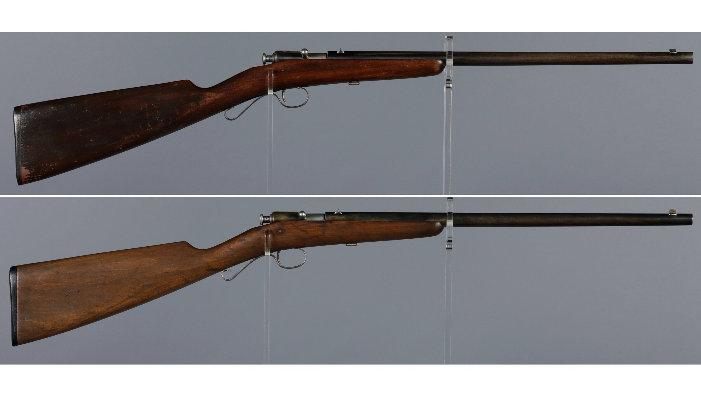 Two Winchester Bolt Action Single Shot Rimfire Rifles Rock Island Auction