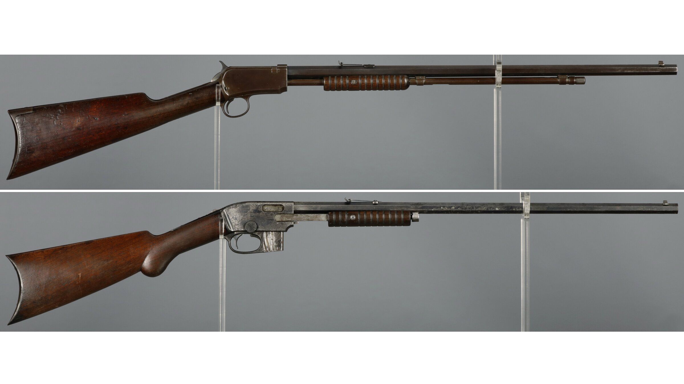 Two Slide Action Rifles | Rock Island Auction