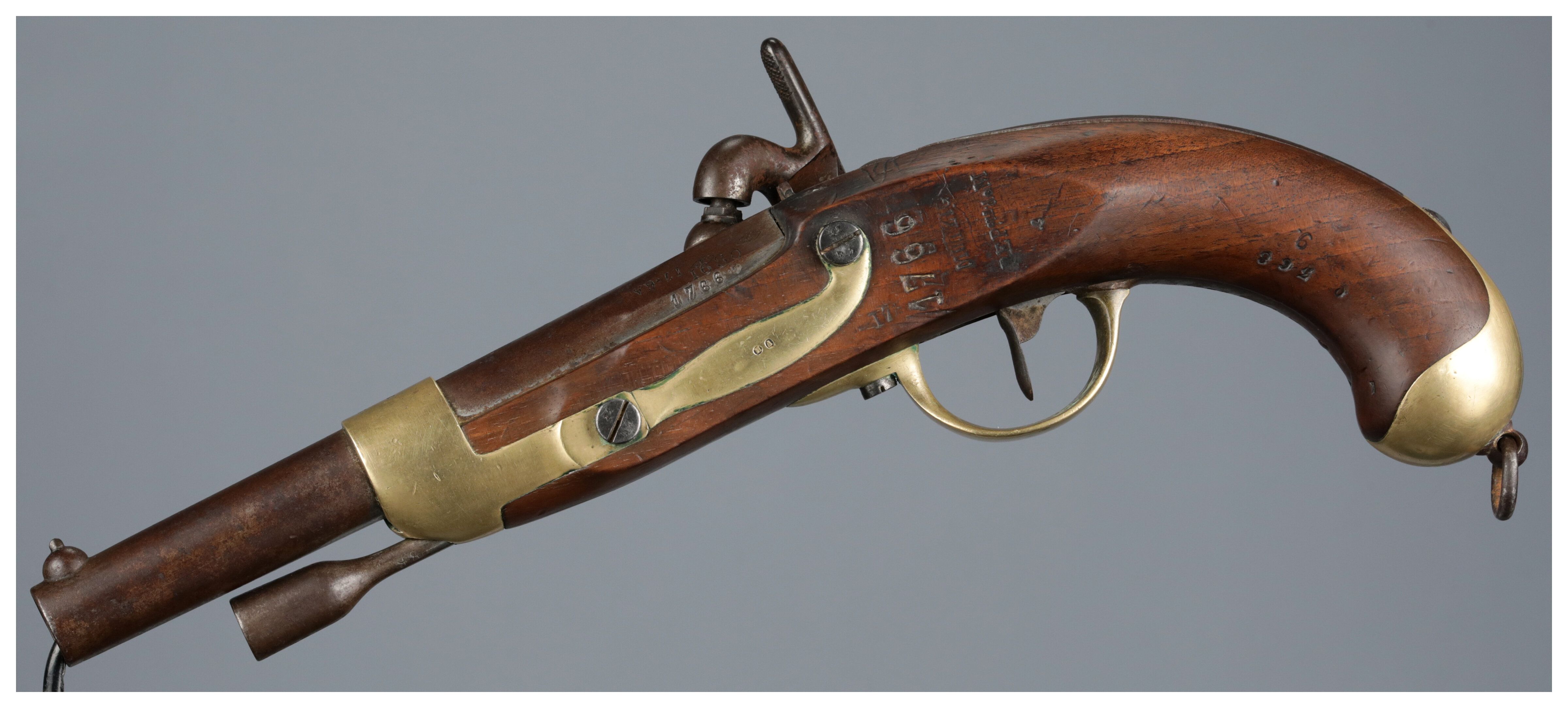 French Chatellerault Model 1822 Percussion Pistol | Rock Island Auction