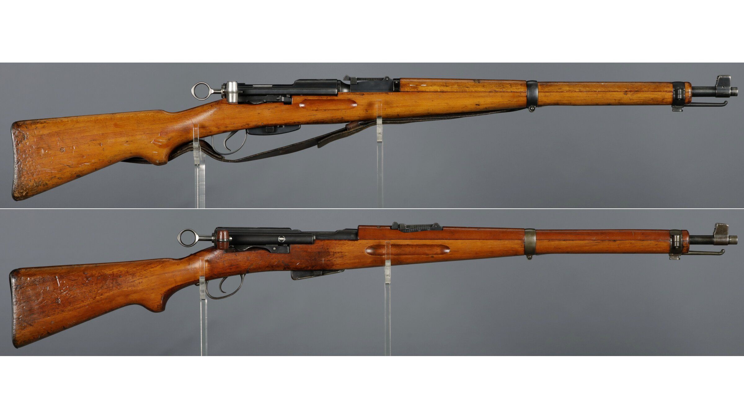 Two Swiss Straight Pull Bolt Action Rifles | Rock Island Auction