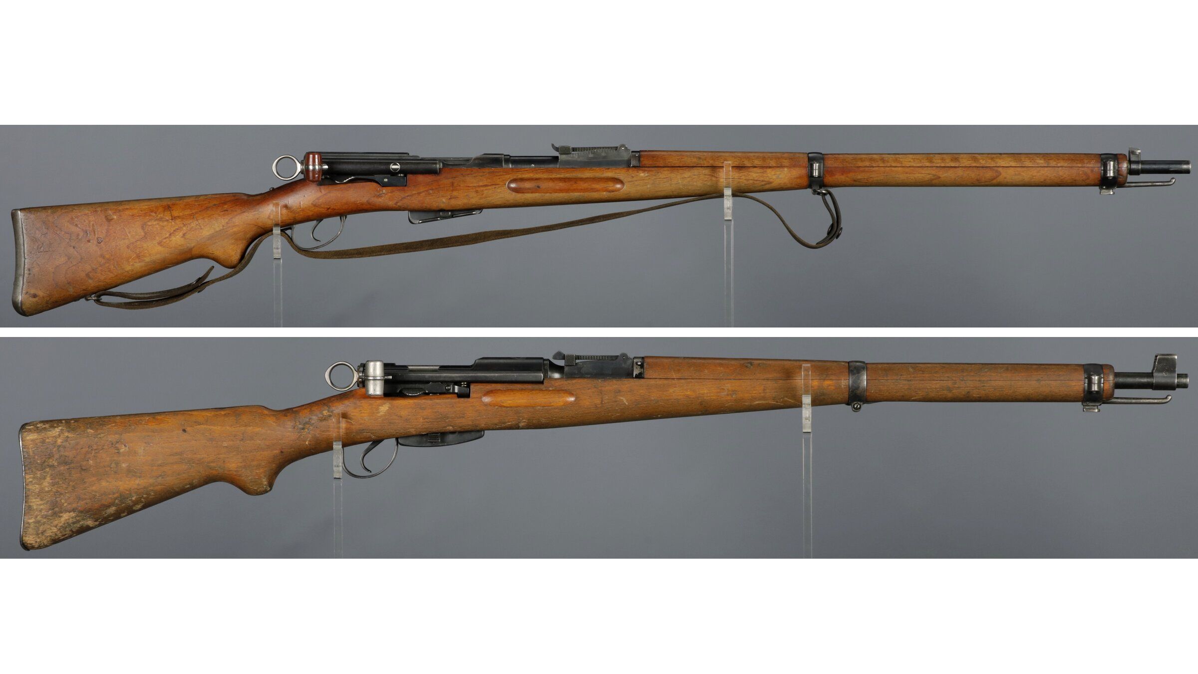 Two Swiss Straight Pull Bolt Action Rifles | Rock Island Auction