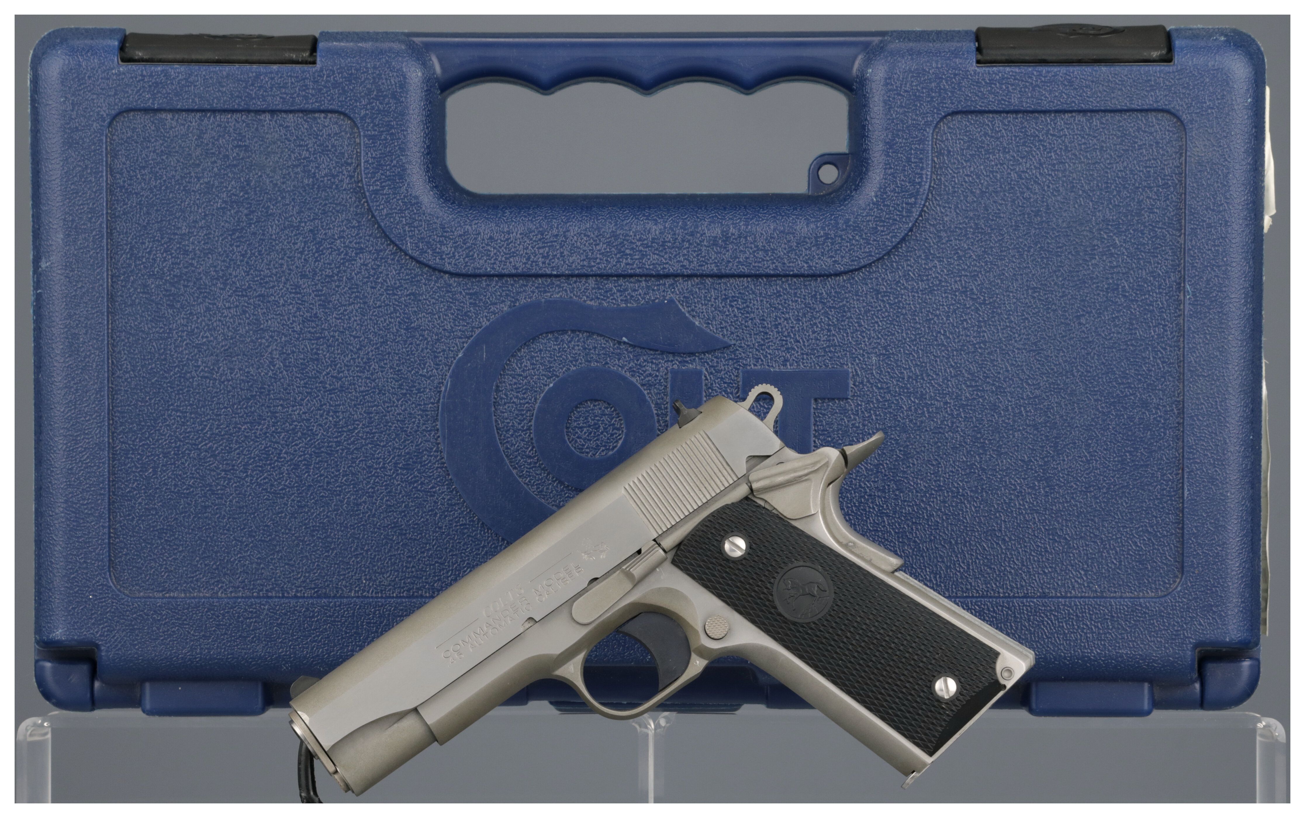 Colt Series 80 Combat Commander Semi-Automatic Pistol with Case | Rock ...