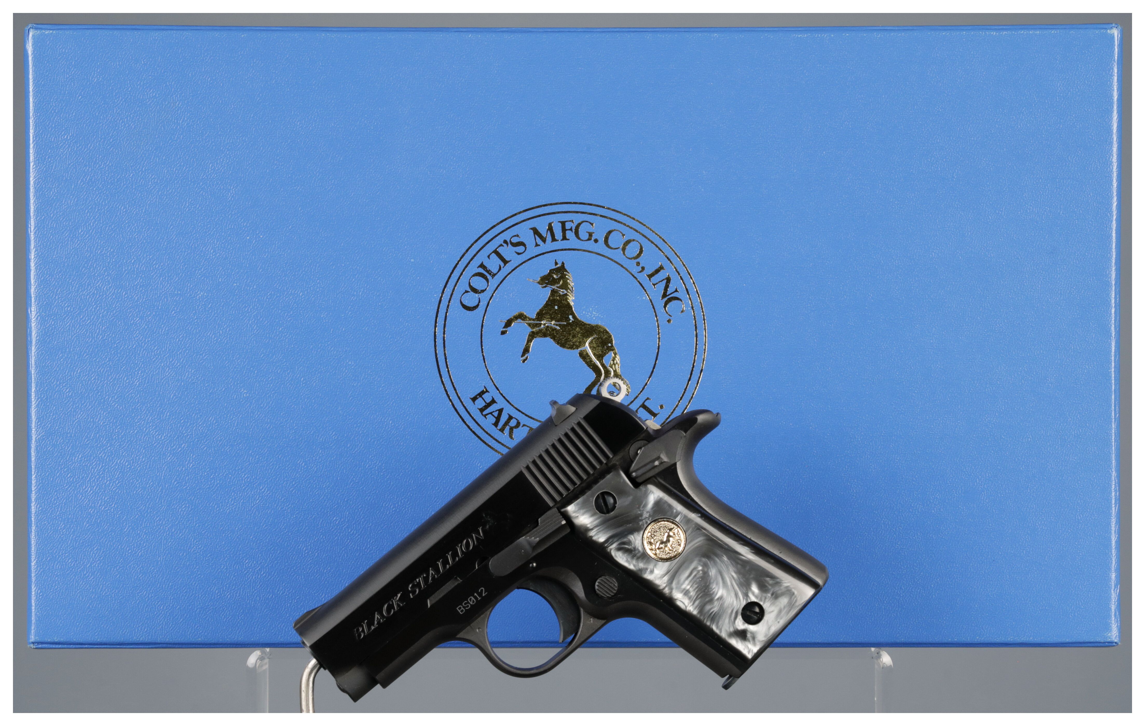 Colt Custom Shop Black Stallion Semi-Automatic Pistol with Box | Rock ...