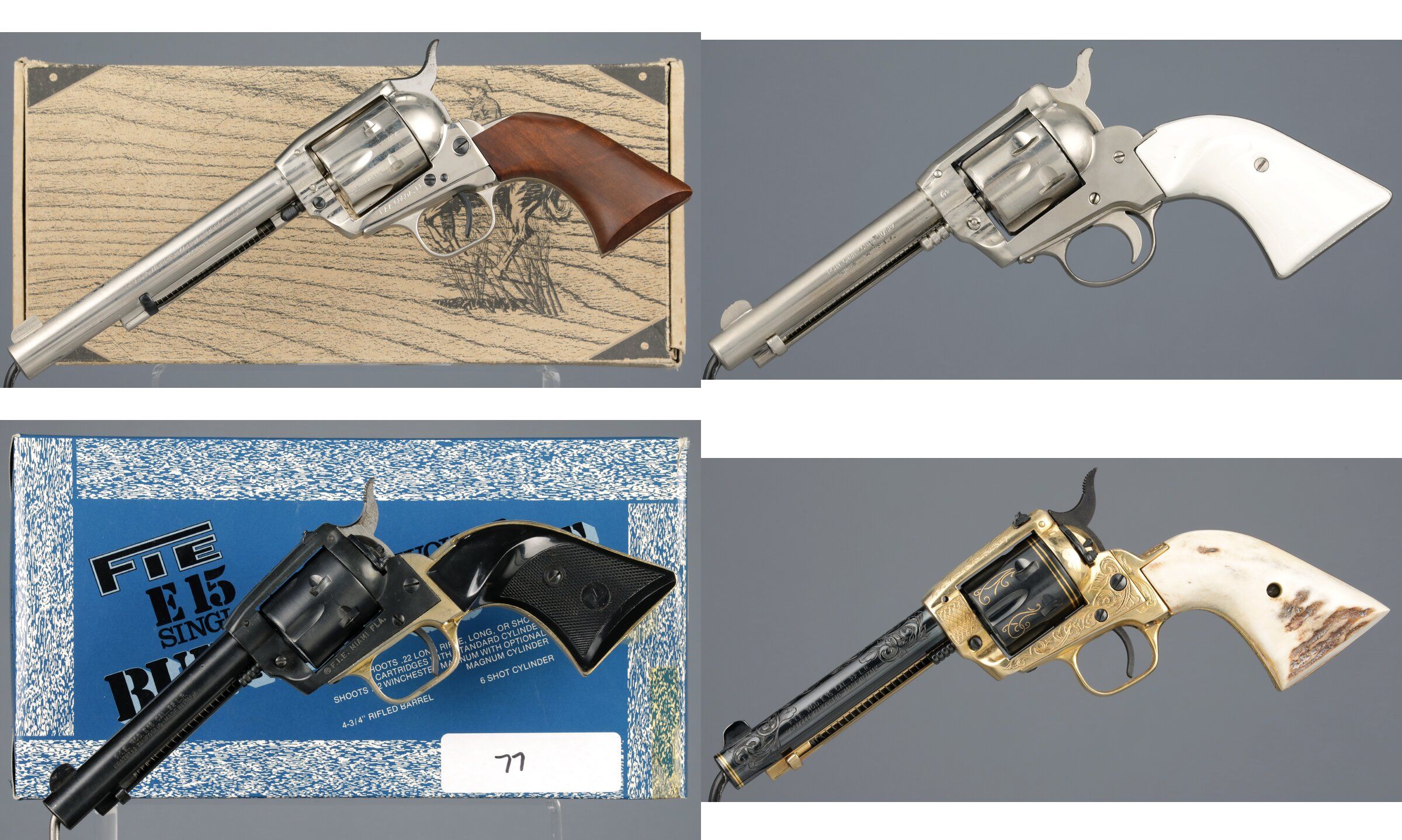 Four Single Action Rimfire Revolvers | Rock Island Auction