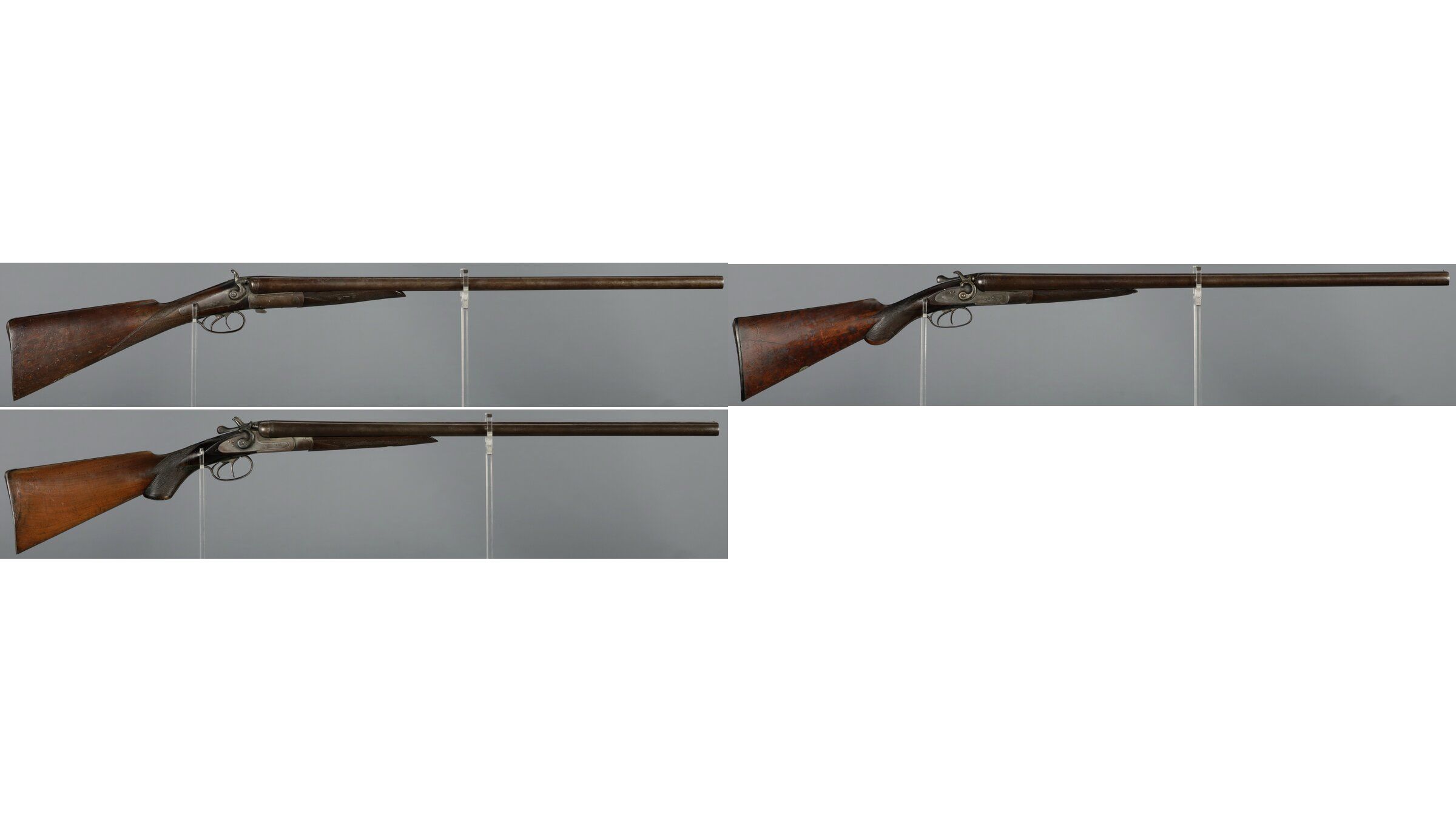 Three Hammer Double Barrel Shotguns | Rock Island Auction